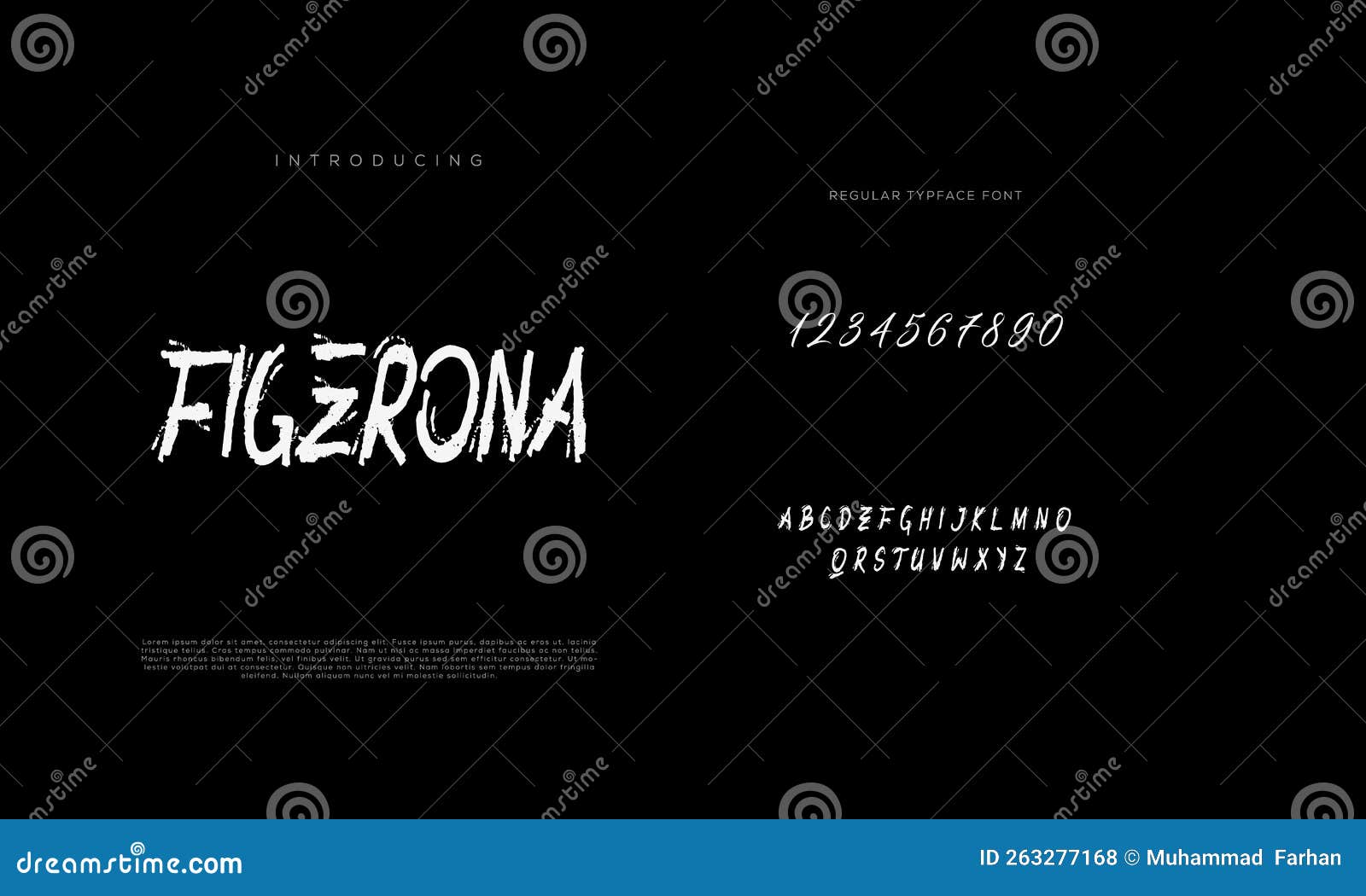 Hand Drawn Typeface Set Isolated on White. Brush Painted Characters ...