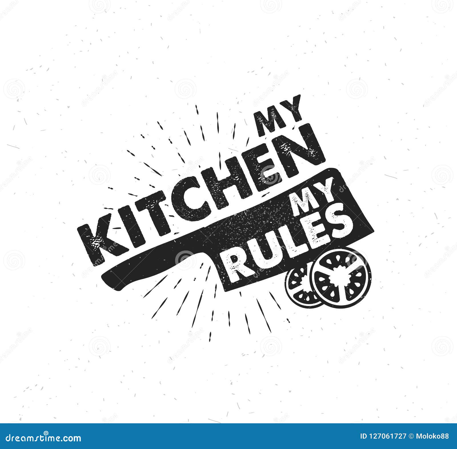Kitchen Rules Poster Cartoon Vector | CartoonDealer.com #114760221