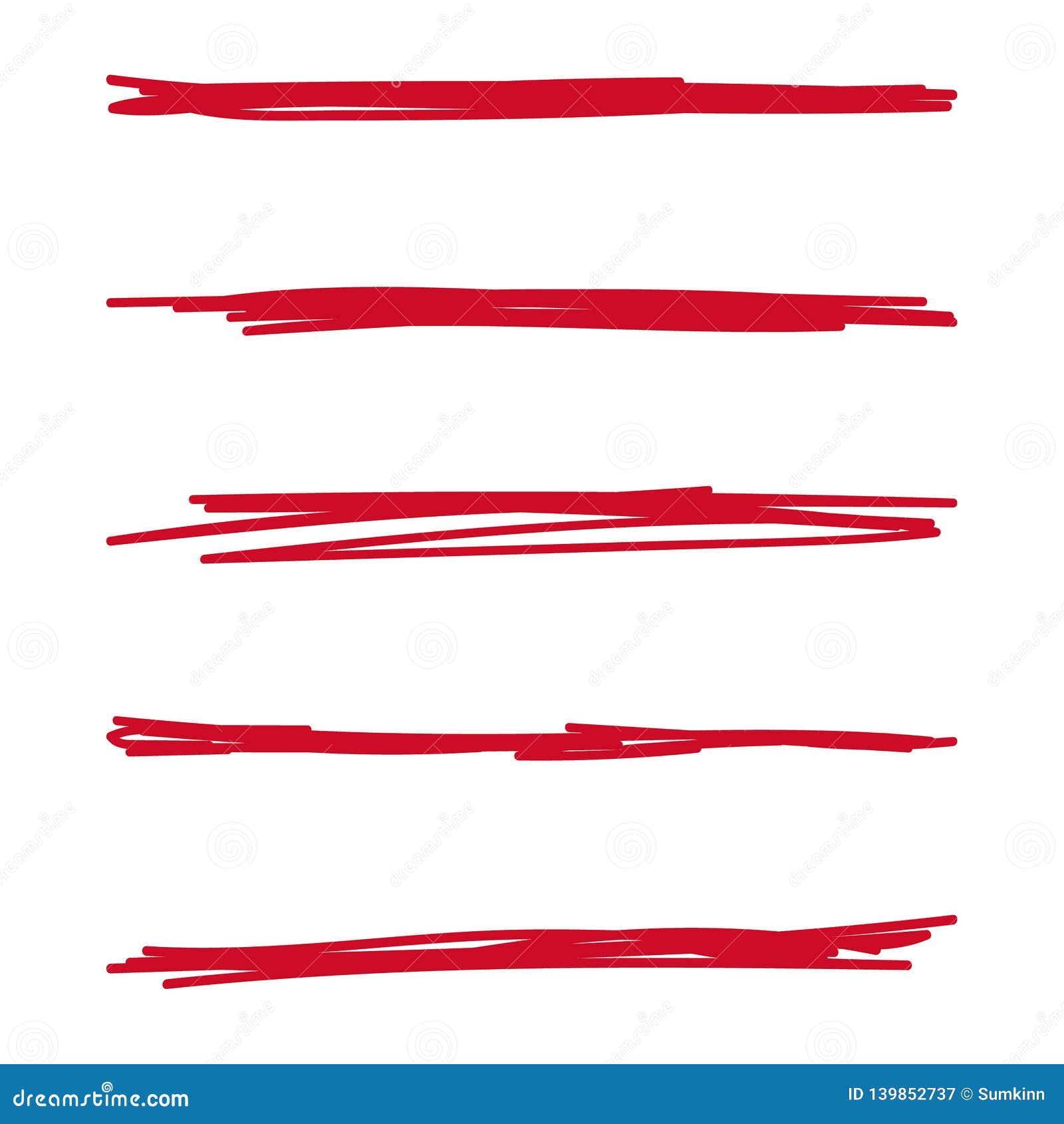 Hand drawn underline. stock vector. Illustration of curve - 139852737