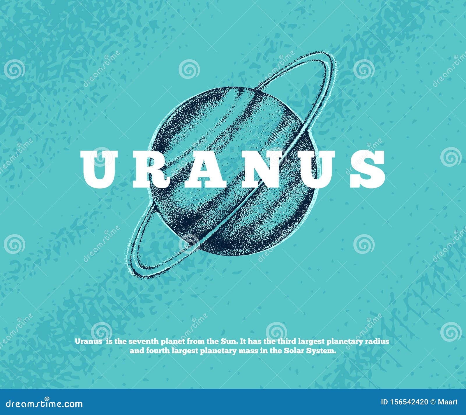 Uranus Planet Symbol. Vector Sign. Astrological Calendar. Zodiacal ...