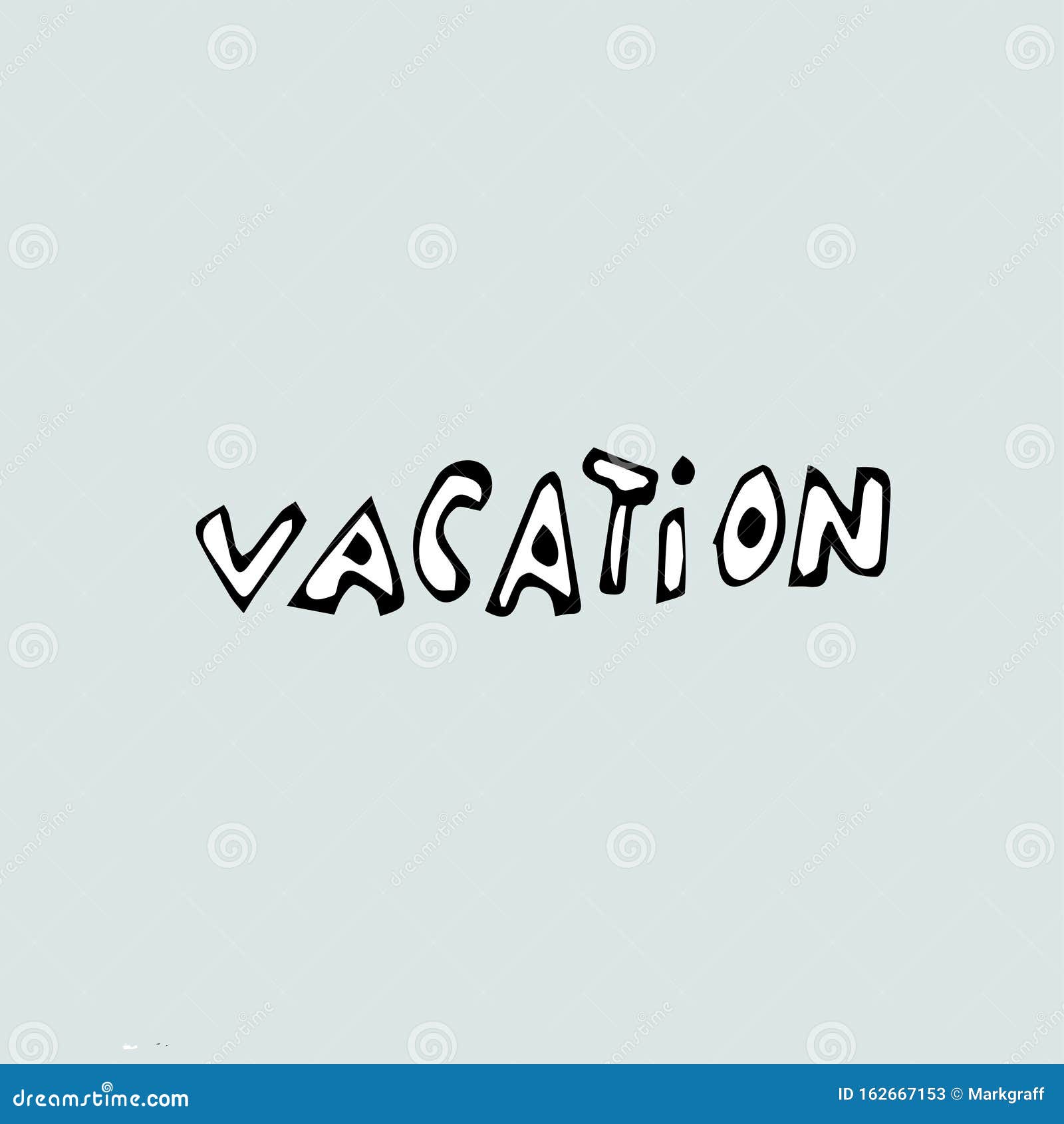 Hand Drawn Vacation Concept Stock Illustration - Illustration of ...