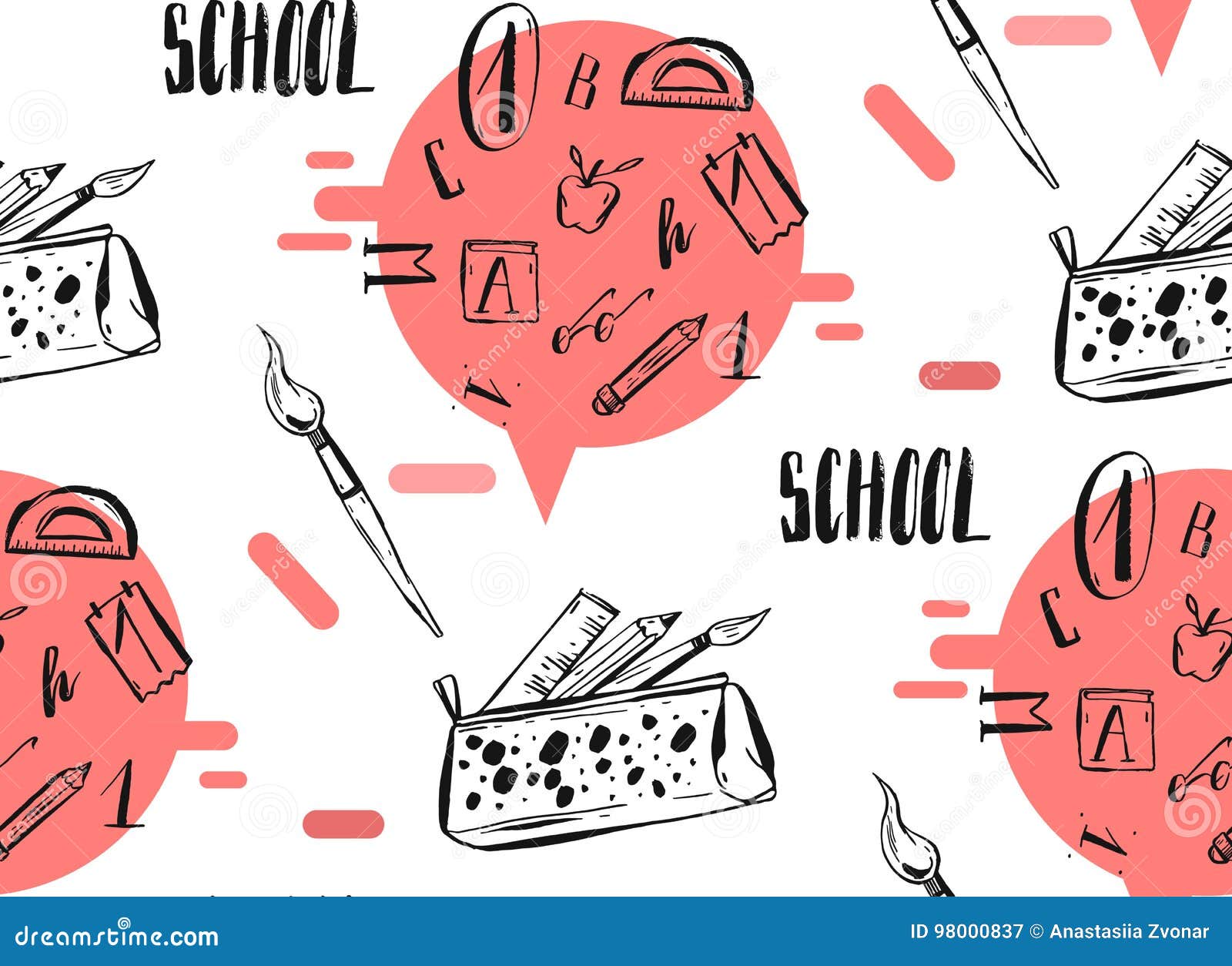 Seamless Abstract School Pattern Stock Illustrations – 21,552 Seamless ...