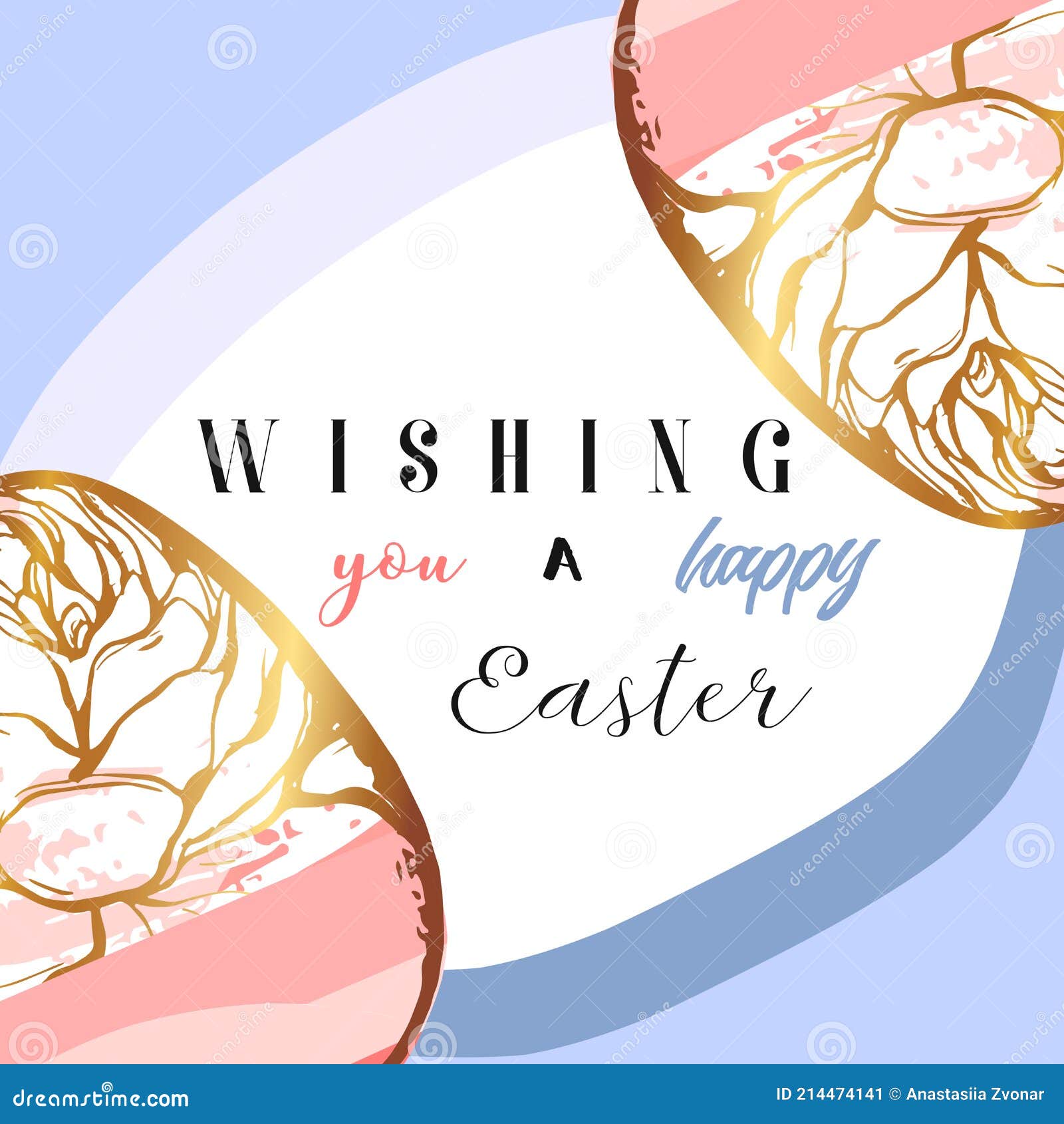 Hand Drawn Vector Abstract Creative Happy Easter Greetings Card Design ...