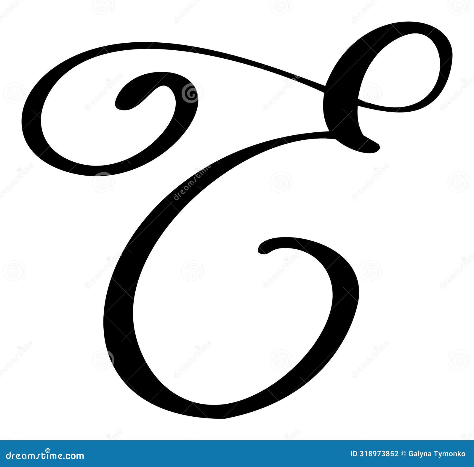 Hand Drawn Vector Calligraphy Letter E. Script Font Logo Stock Vector ...