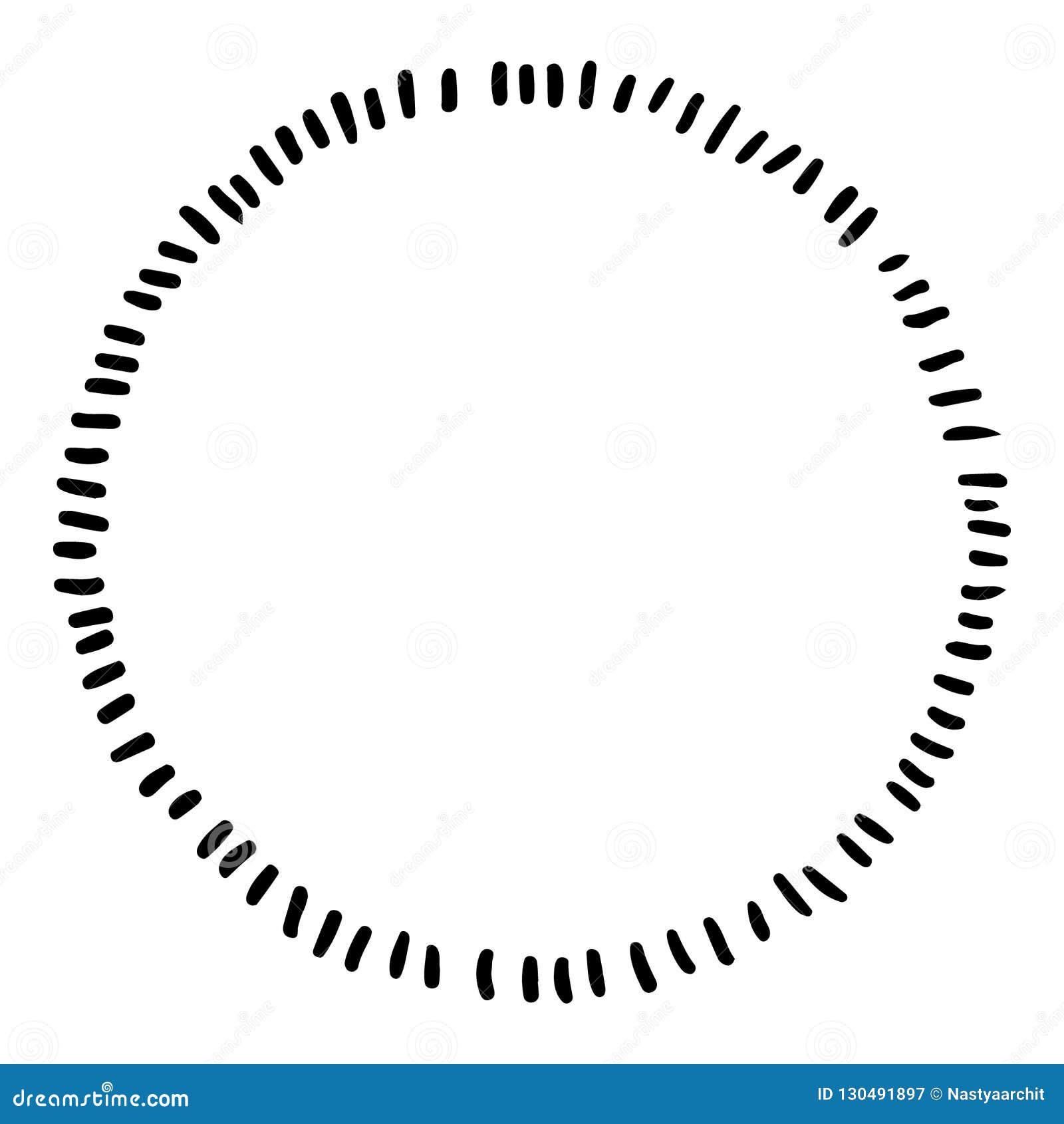 Hand Drawn Vector Circle, Doodle Style Stock Vector - Illustration of ...
