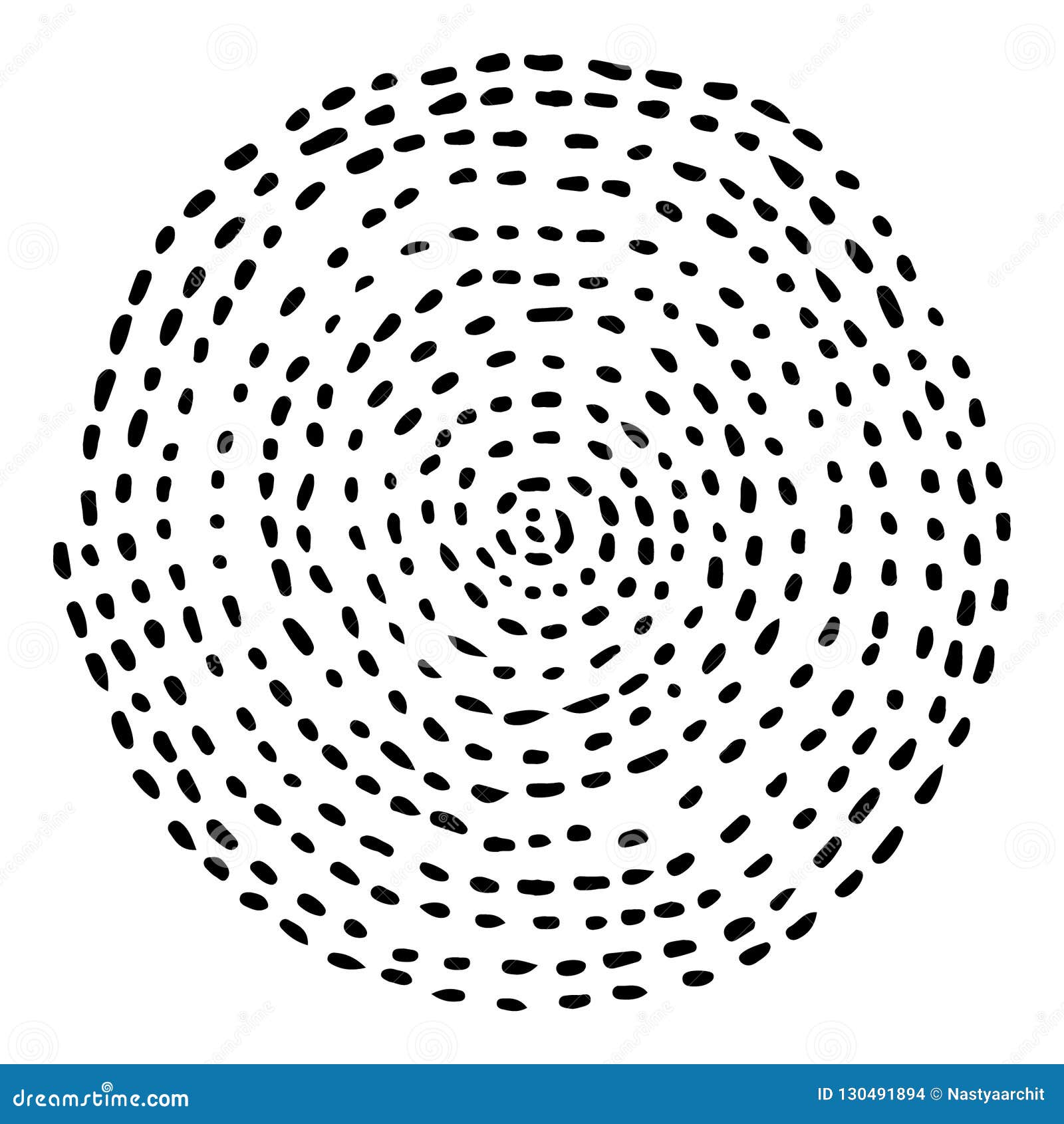 Hand Drawn Vector Circle, Doodle Style Stock Vector - Illustration of ...