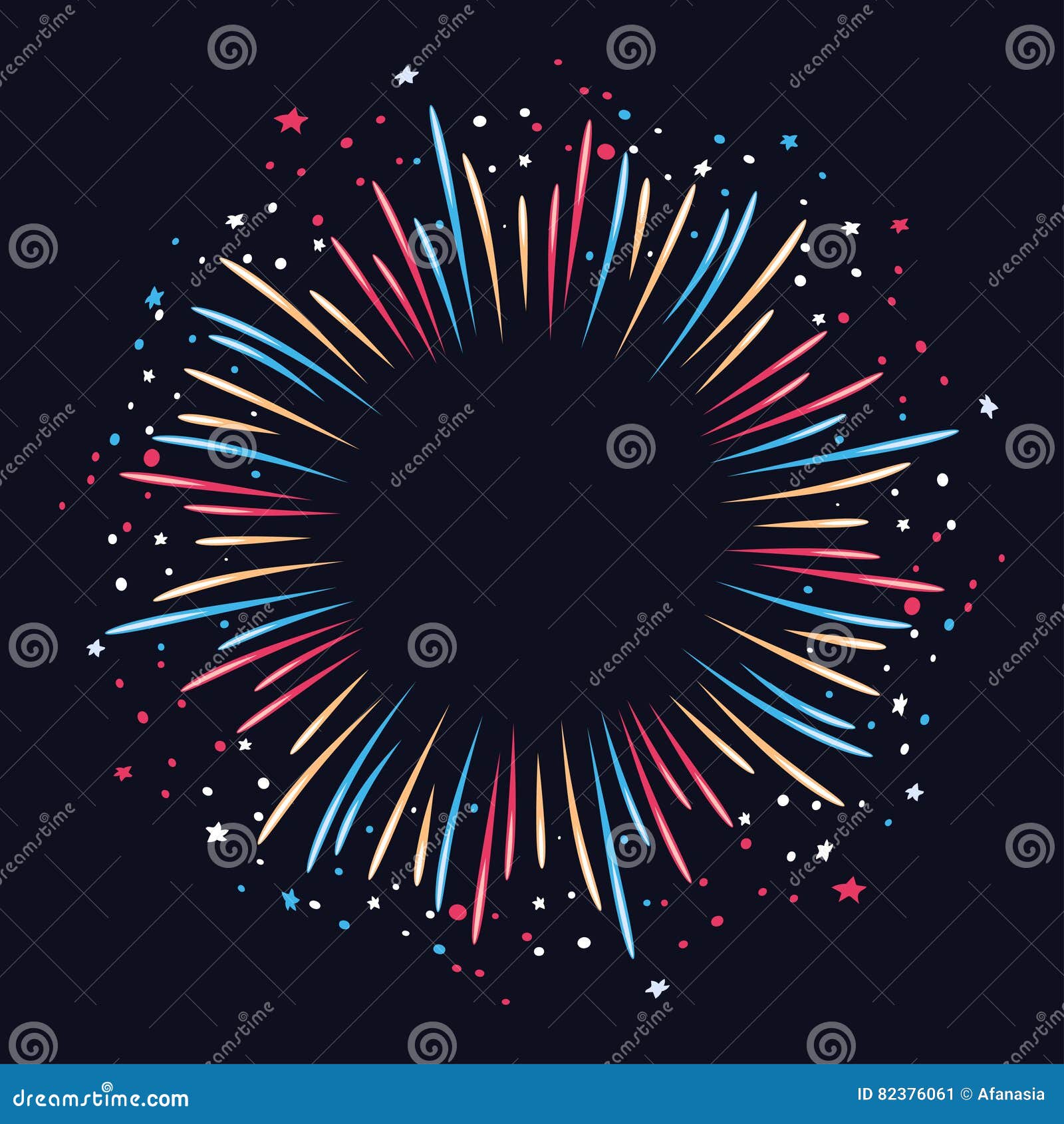 Hand Drawn Vector Colorful Fireworks on Dark Stock Vector ... Hand Drawn Vector Colorful Fireworks on Dark Stock Vector ...
