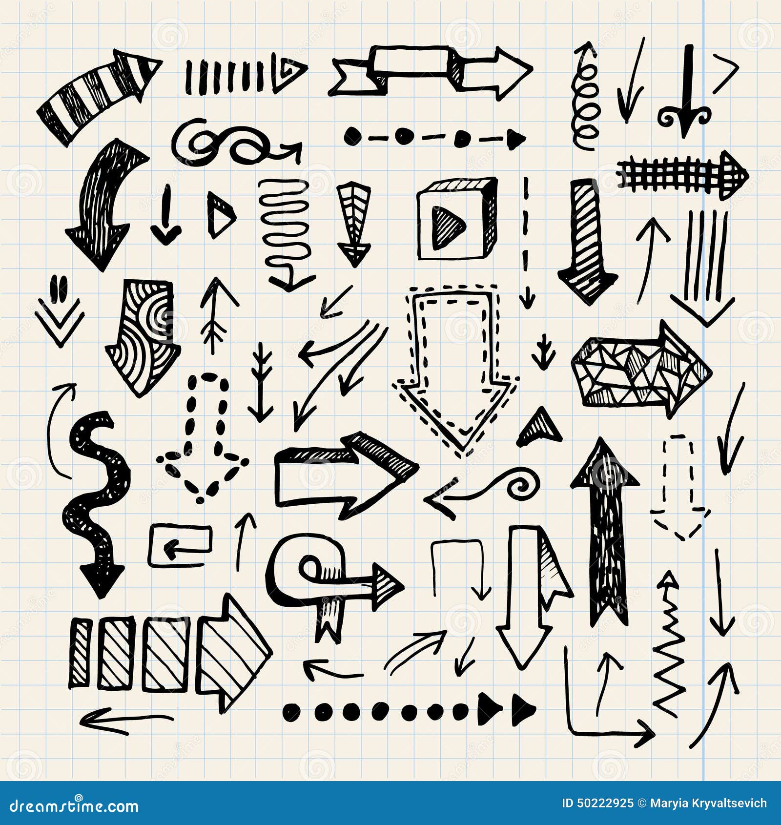 Doodle Arrow . Illustrations Cartoon Vector | CartoonDealer.com #71448553