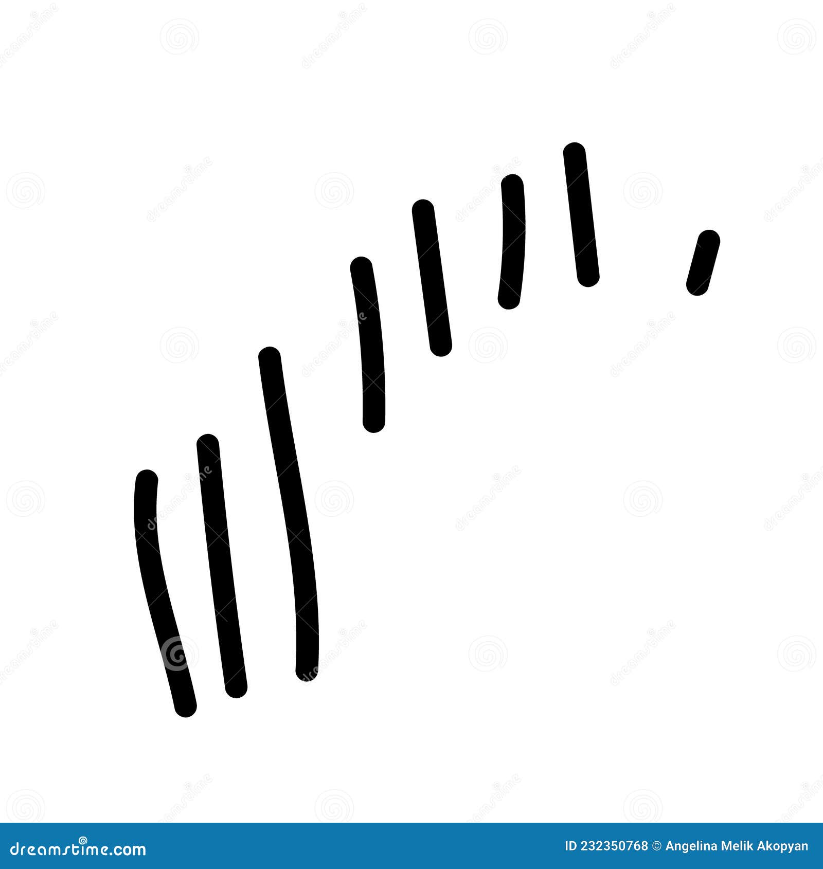 Hand Drawn Vector Doodle Illustration, Abstract Handwriting Stock ...