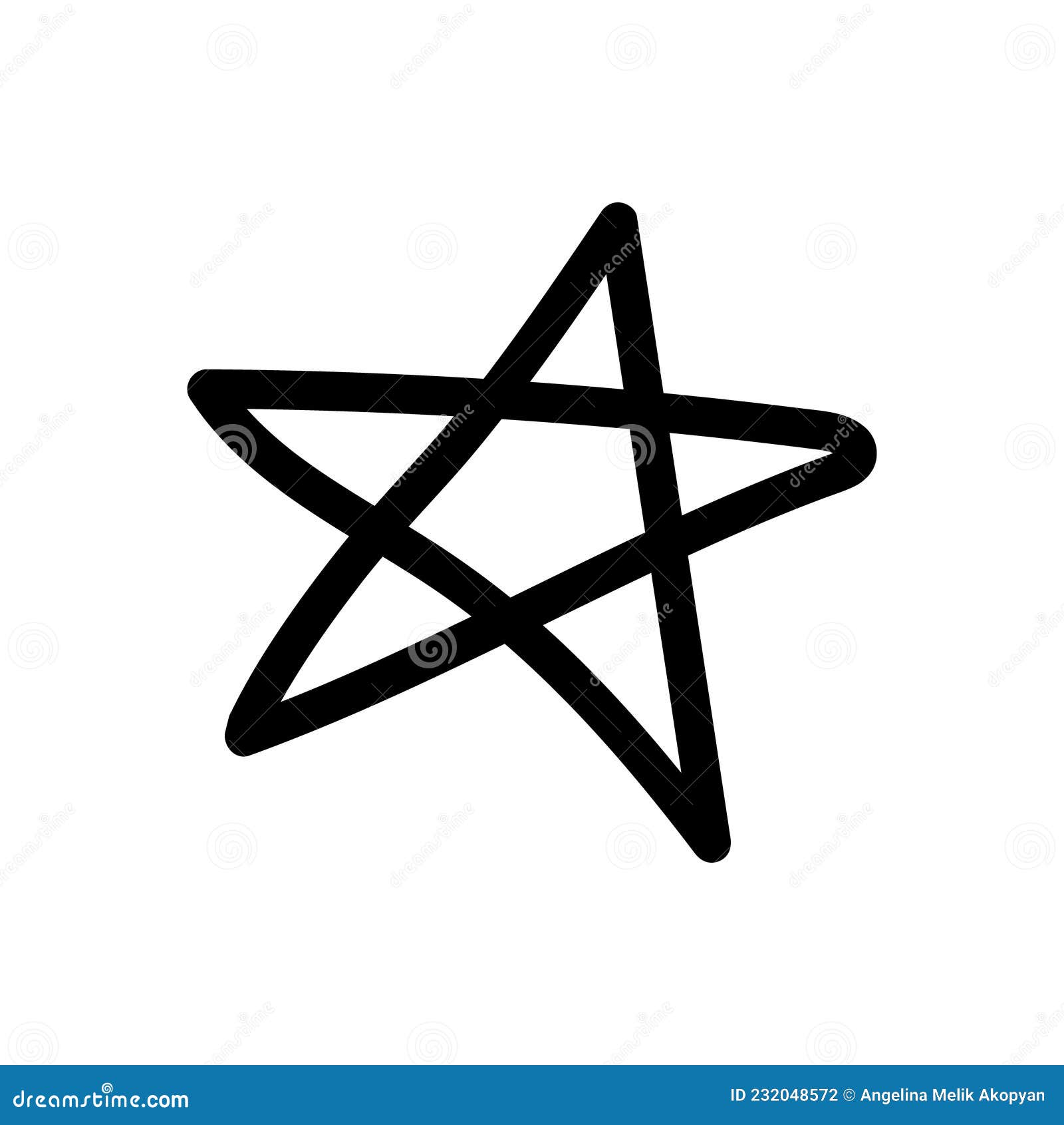 Hand Drawn Vector Doodle Illustration, Abstract Handwriting Stock ...