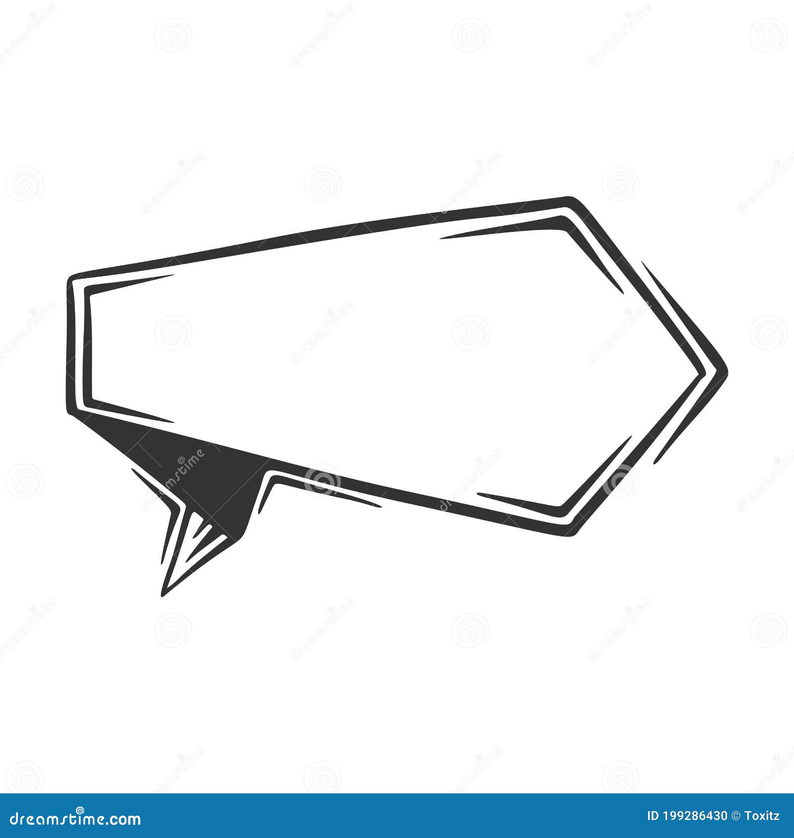 Hand Drawn Vector of Empty Labels, Tags, Isolated on White Background ...