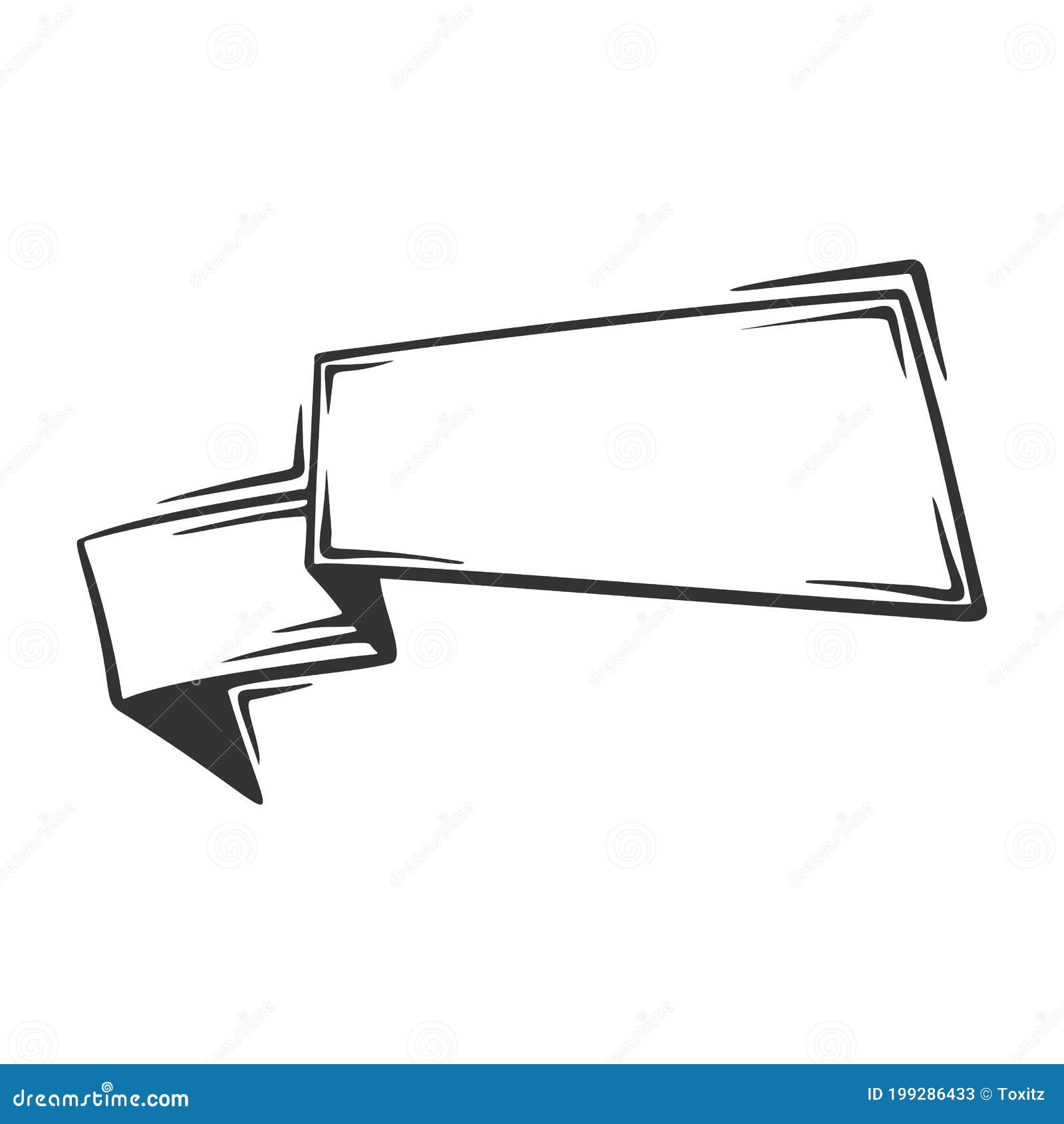 Hand Drawn Vector of Empty Labels, Tags, Isolated on White Background ...