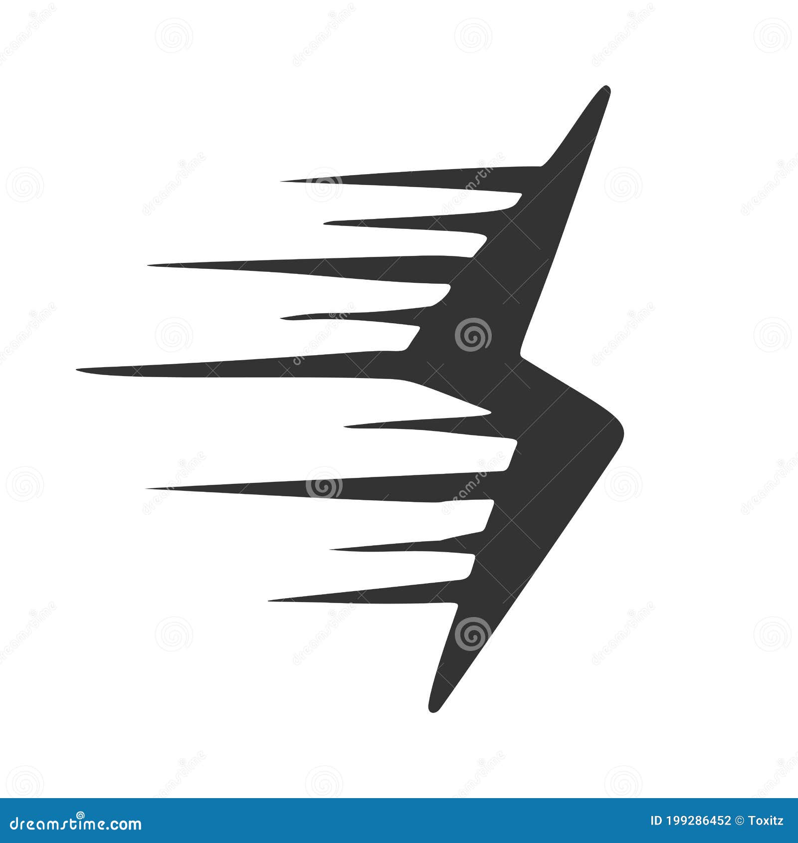 Hand Drawn Vector of Fast Charge Sign, Isolated on White Background ...