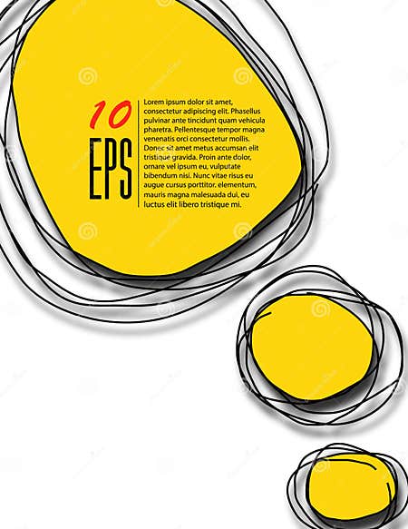 Hand Drawn Vector Framework, Cartoon Style Stock Vector - Illustration ...