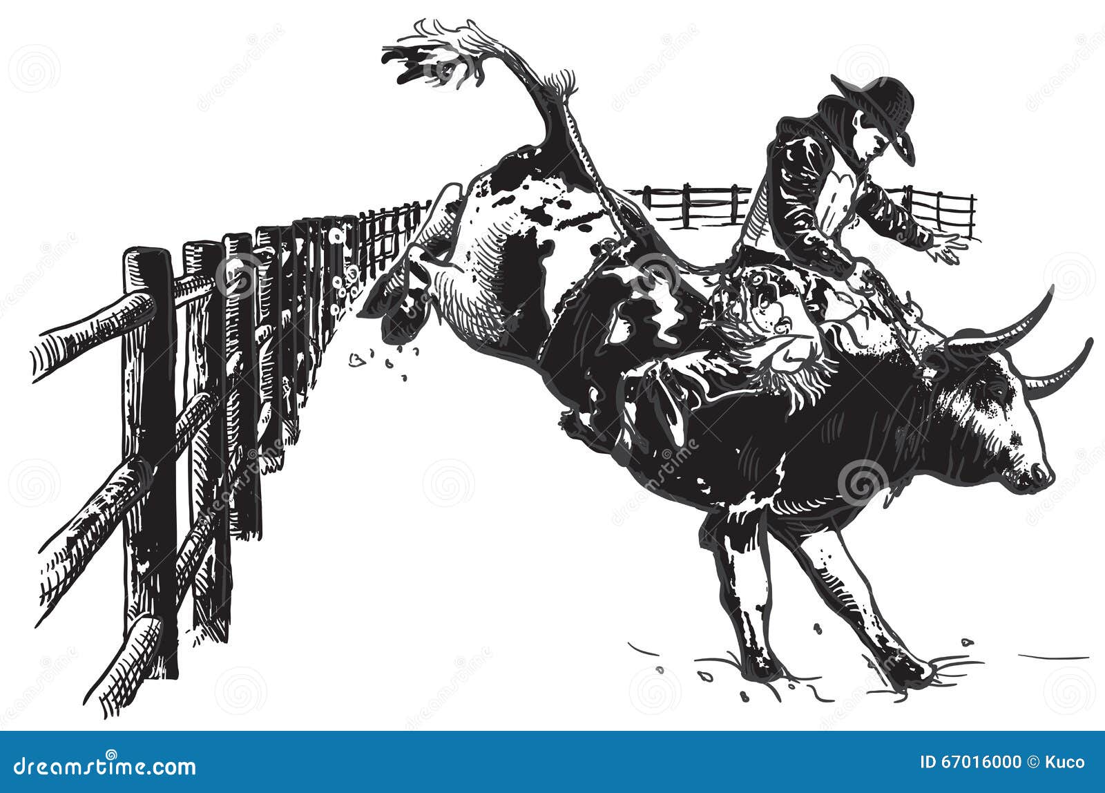 Freehand Rodeo Stock Illustrations – 93 Freehand Rodeo Stock ...