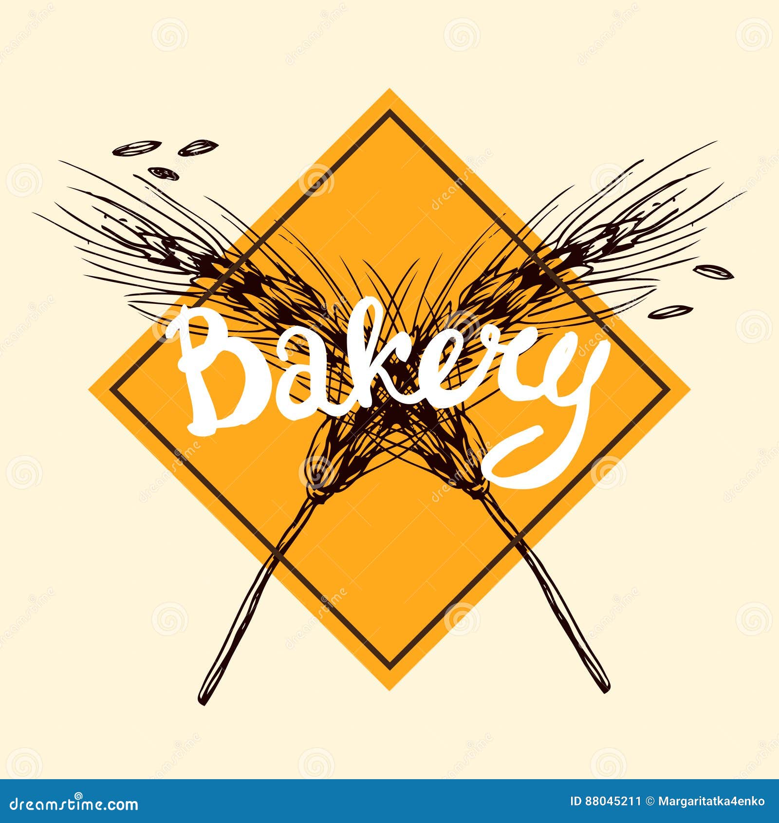 Hand Drawn Vector Illustration Bakery. Stock Vector - Illustration of ...