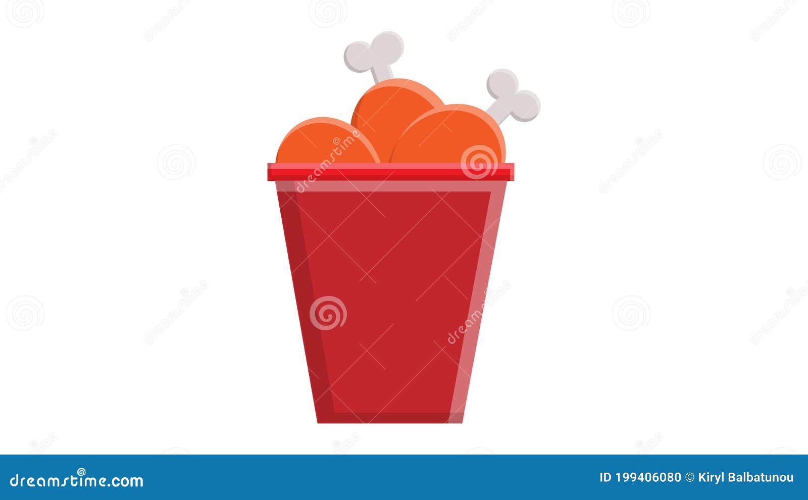 Bucket Of Fried Chicken Legs Pixel Art. 8 Bit Vector Illustration ...