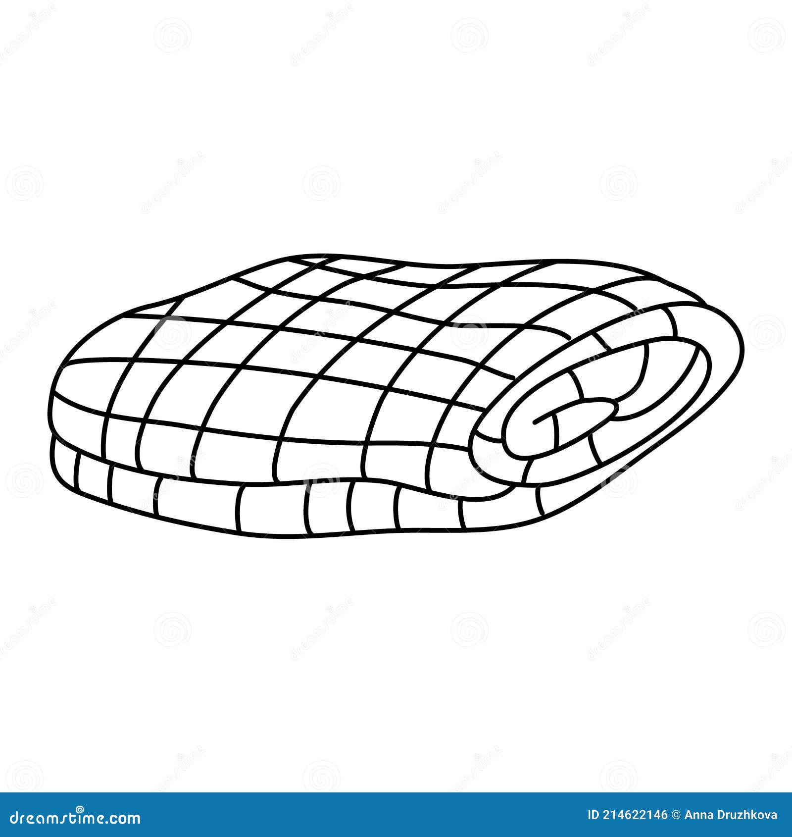 Hand Drawn Vector Illustration of a Checkered Plaid in Doodle Style ...