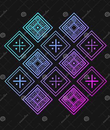 Indigenous Ethnic Pattern Design Illustration Stock Vector ...