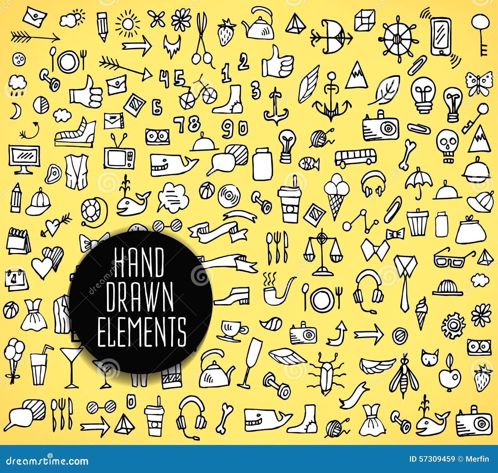 Hand Drawn Vector Illustration Stock Vector - Illustration of office ...