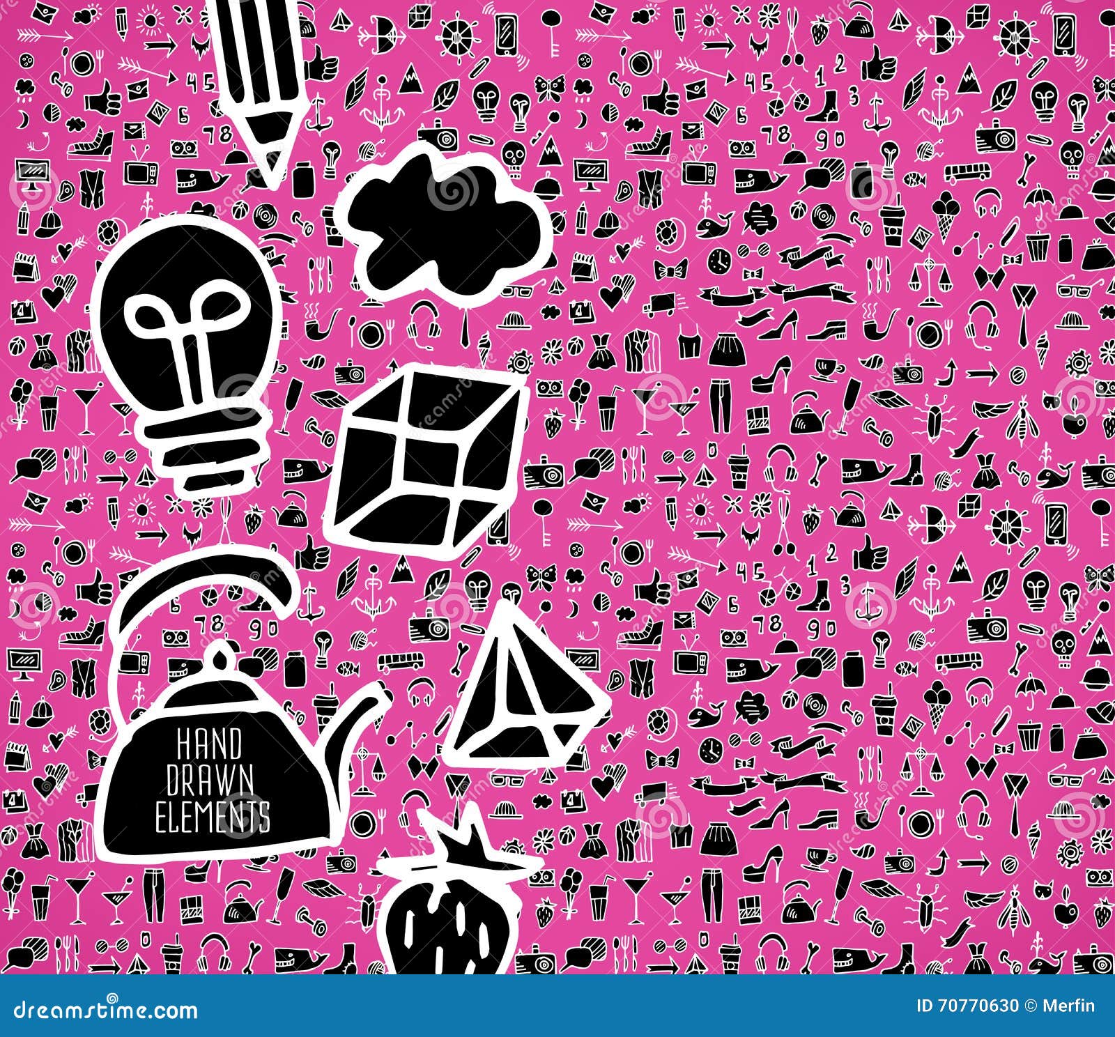 Hand Drawn Vector Illustration Stock Vector - Illustration of book ...