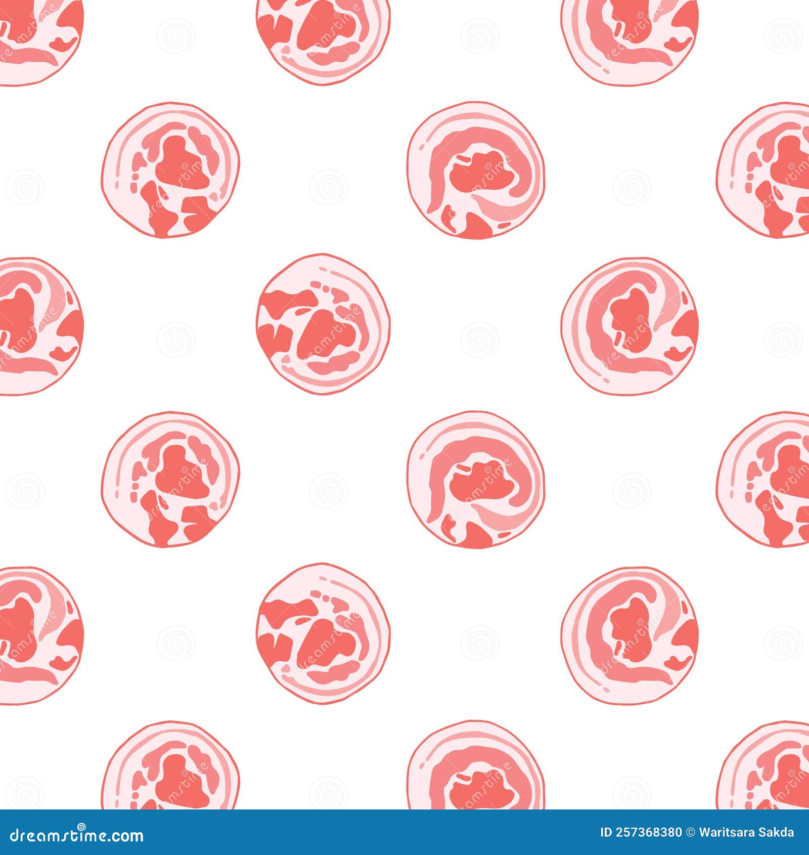 Circle Pork Head Icon Collage Cartoon Vector | CartoonDealer.com #232479581