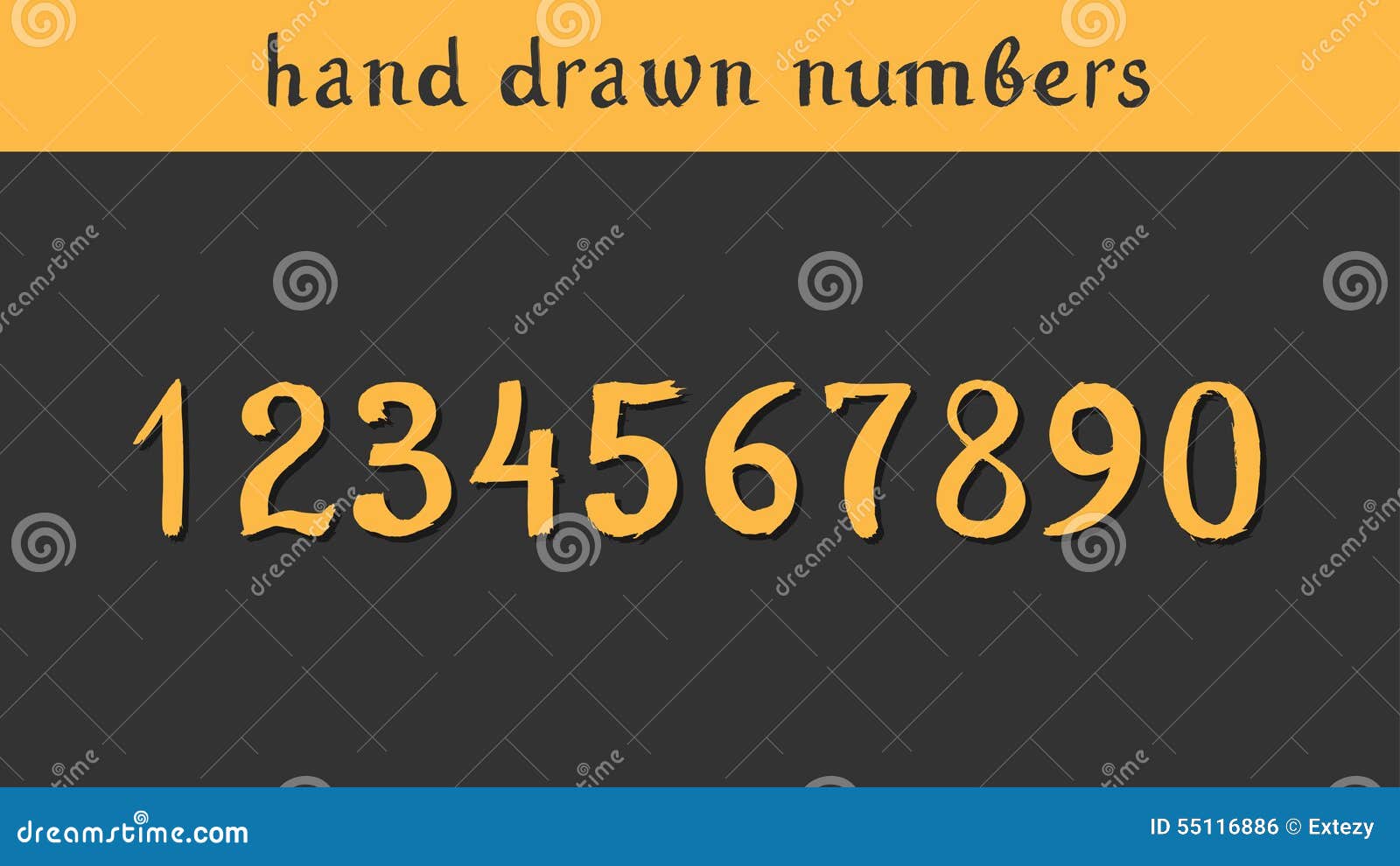 Vector Numbers From Plastic Constructor. Building Brick Number For ...