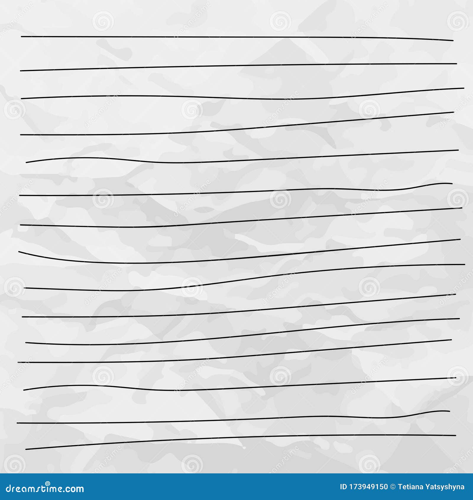 Hand Drawn Page with Lines. Lines on White Paper Background Stock ...