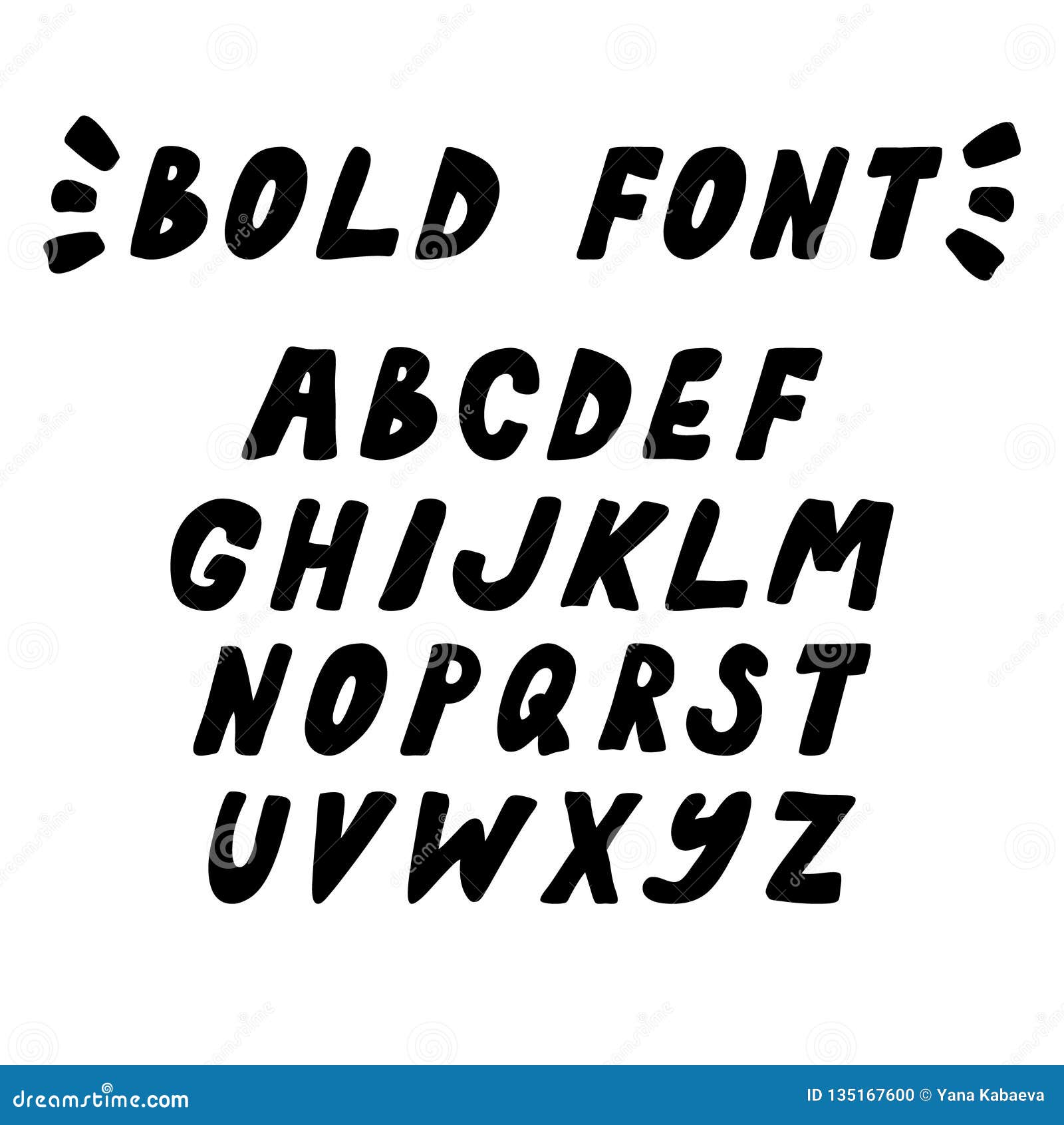 Hand Drawn Vector Trendy Bold Font. Vector Capital Letters Alphabet ... Hand Drawn Vector Trendy Bold Font. Vector Capital Letters Alphabet ...