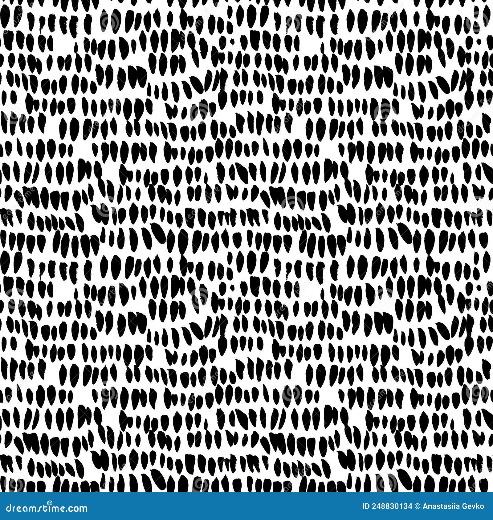 Hand Drawn Vertical Small Dots in a Row. Stock Vector - Illustration of ...