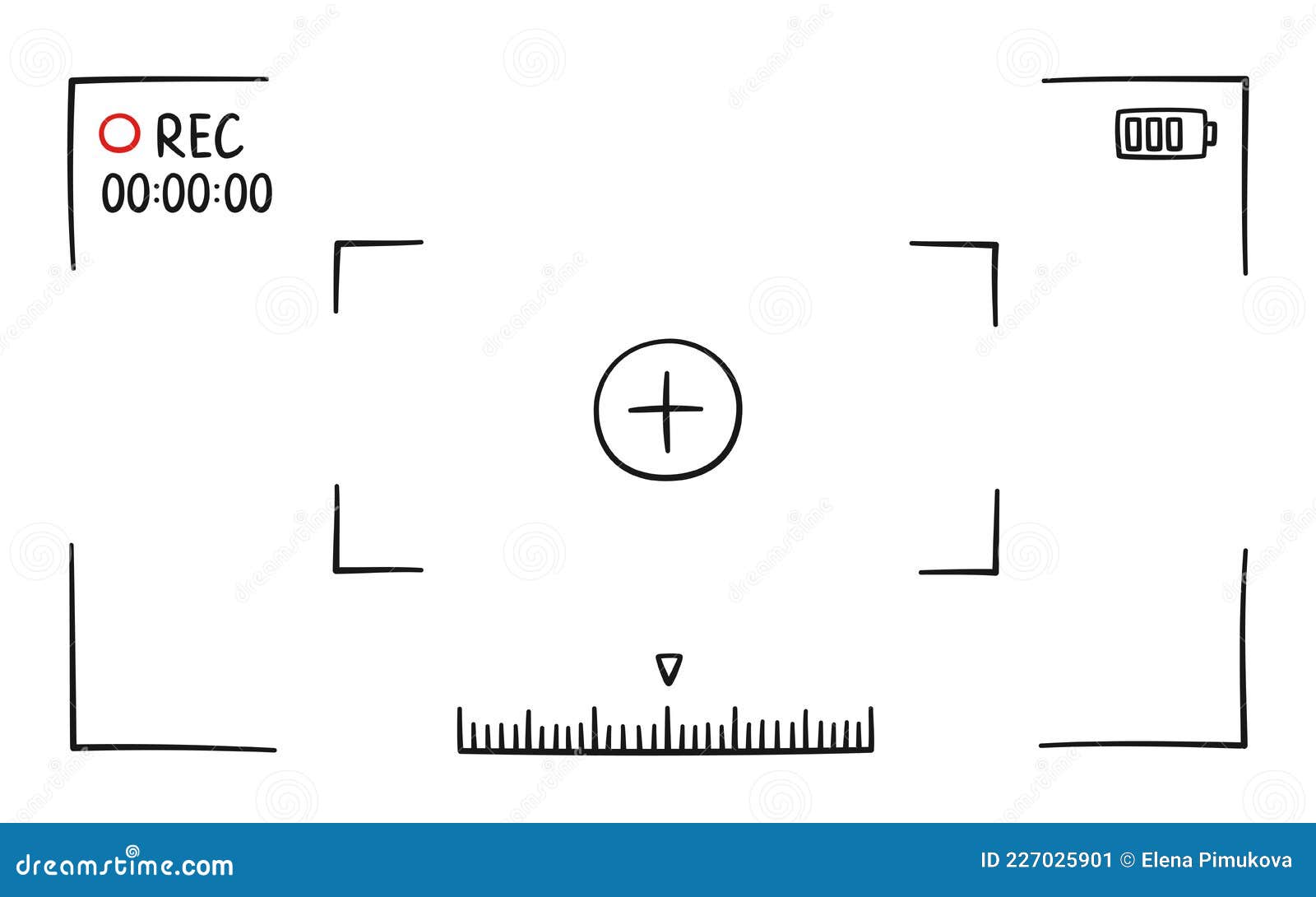 Viewfinder Frame Digital Display Camera Vector Frame With Photo Frames ...