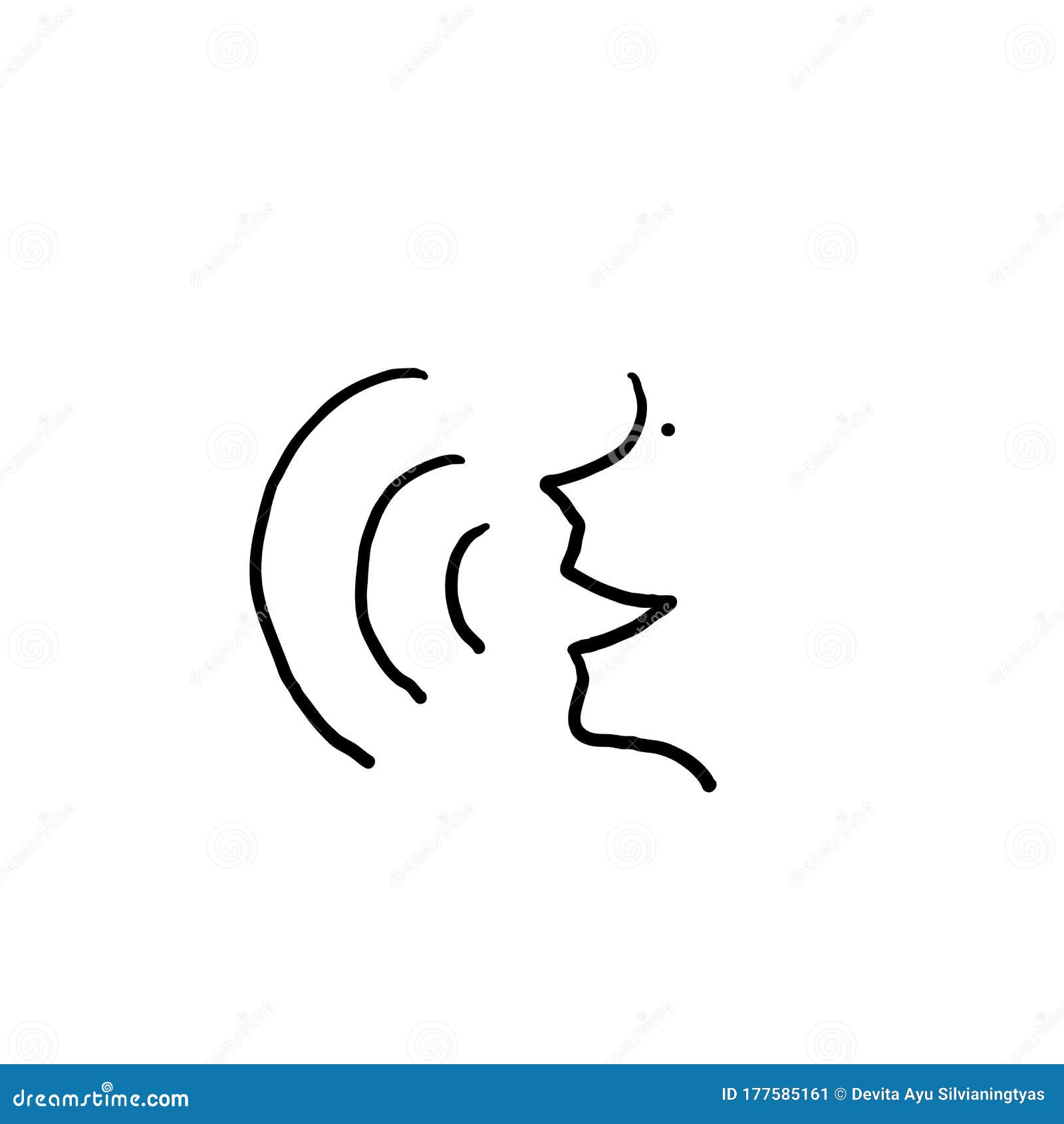 Hand Drawn Voice Recognition Concept. Voice Control Illustration for ...