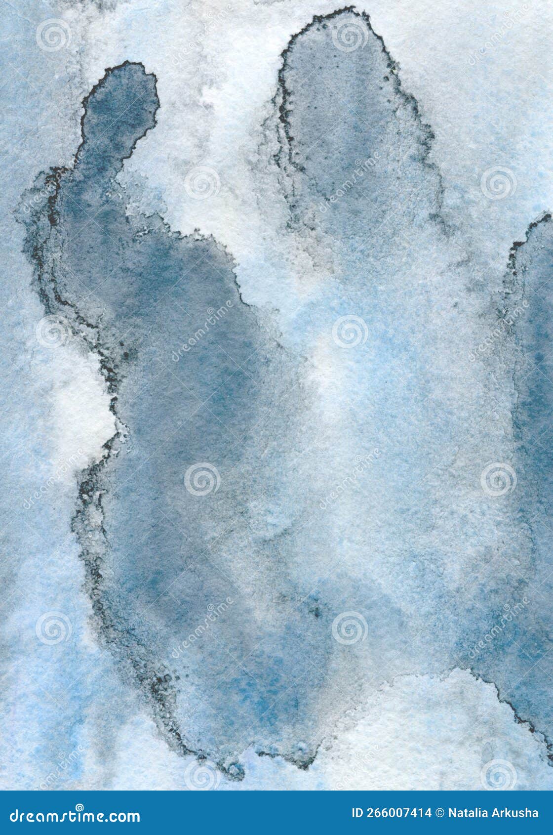 Hand Drawn Watercolor Background in Blue and Grey Colors Stock Photo ...