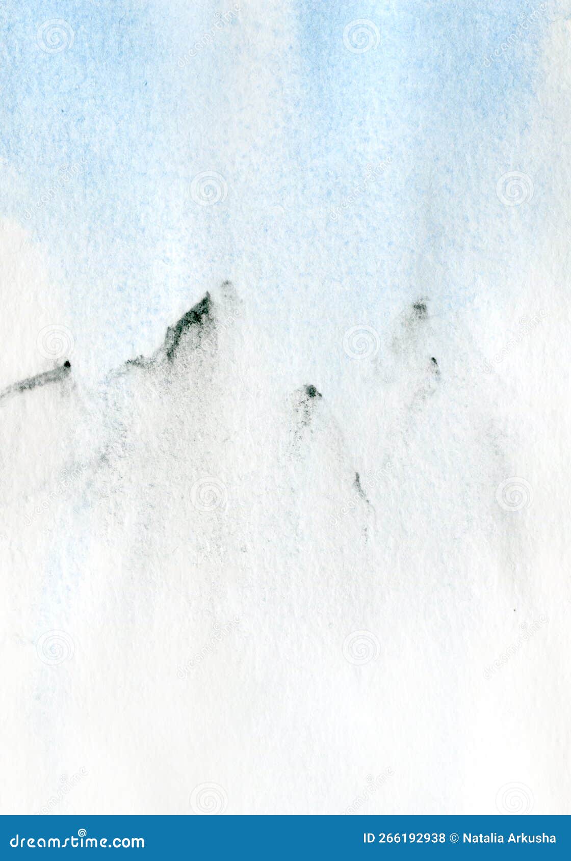Hand Drawn Watercolor Background in Blue and Grey Colors Stock Photo ...