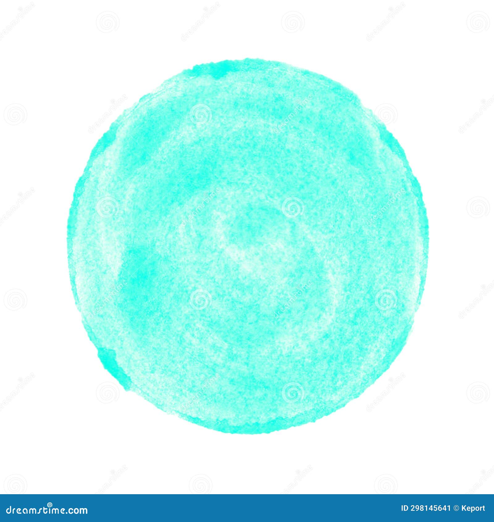 Hand Drawn Watercolor Circle Blue - Button Background Stock ...