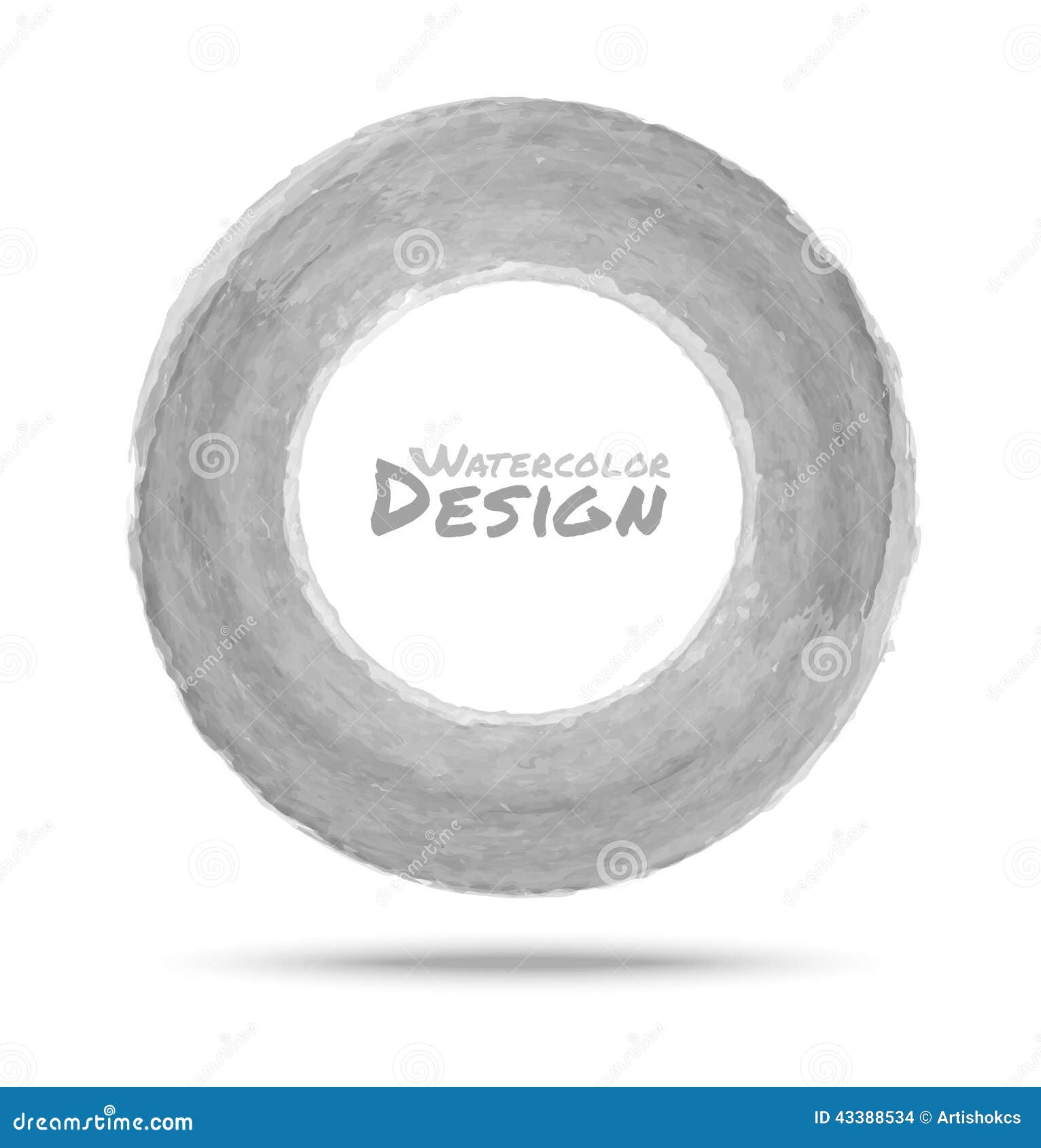 Gray Circle Chart. Circular Structure Divided Into Pieces. Round ...