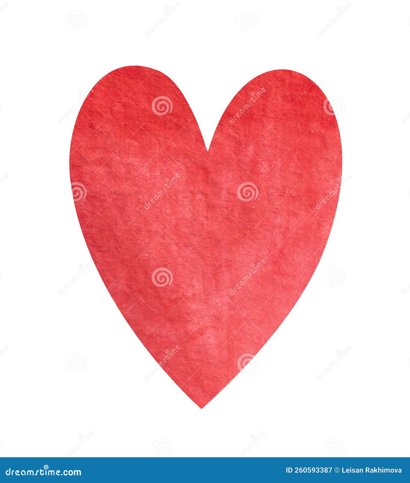 Hand Drawn Watercolor Red Colored Heart Stock Illustration ... Hand Drawn Watercolor Red Colored Heart Stock Illustration ...