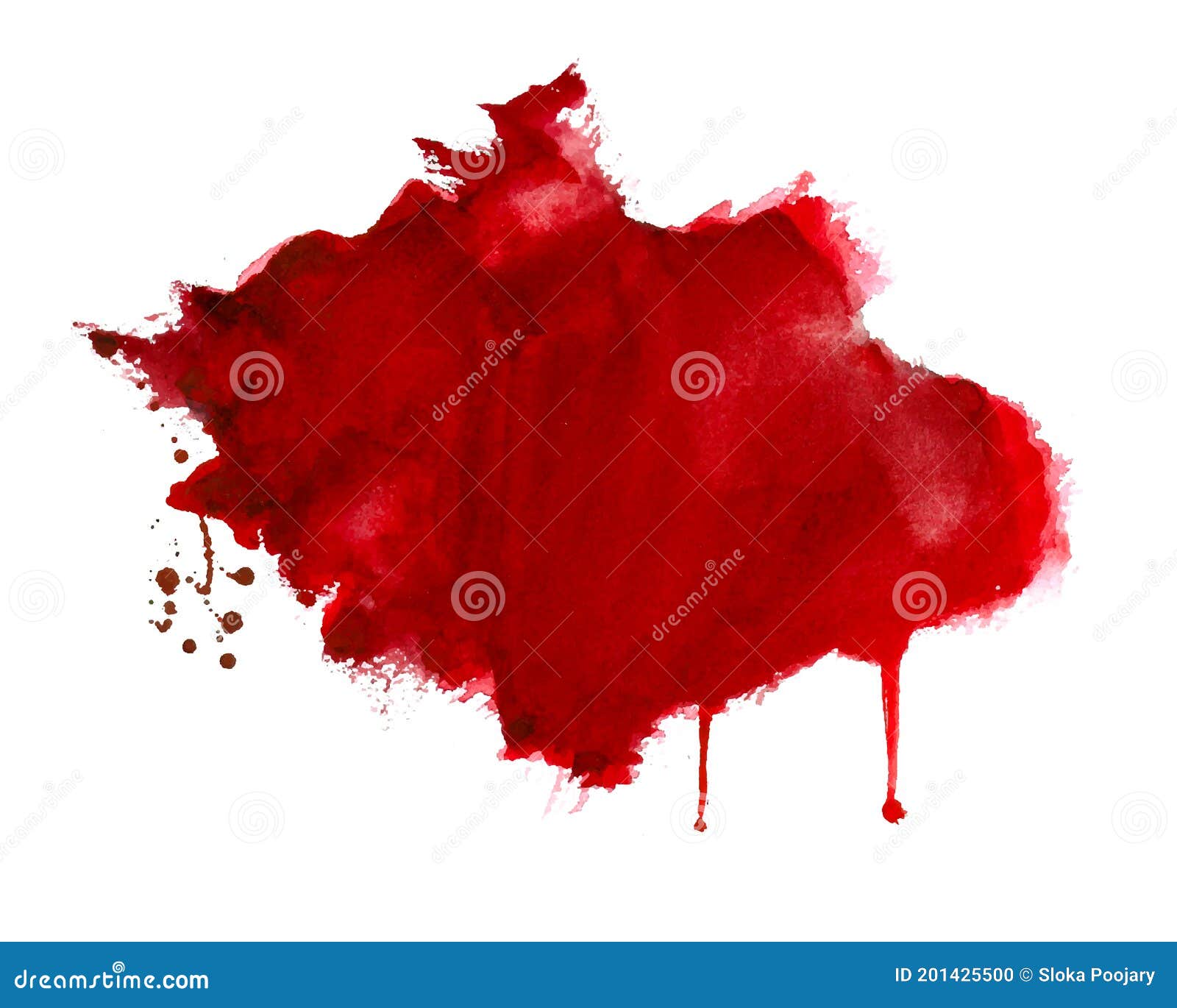 Red Colored Hand Drawn Watercolor Splatter Texture Background Design ...