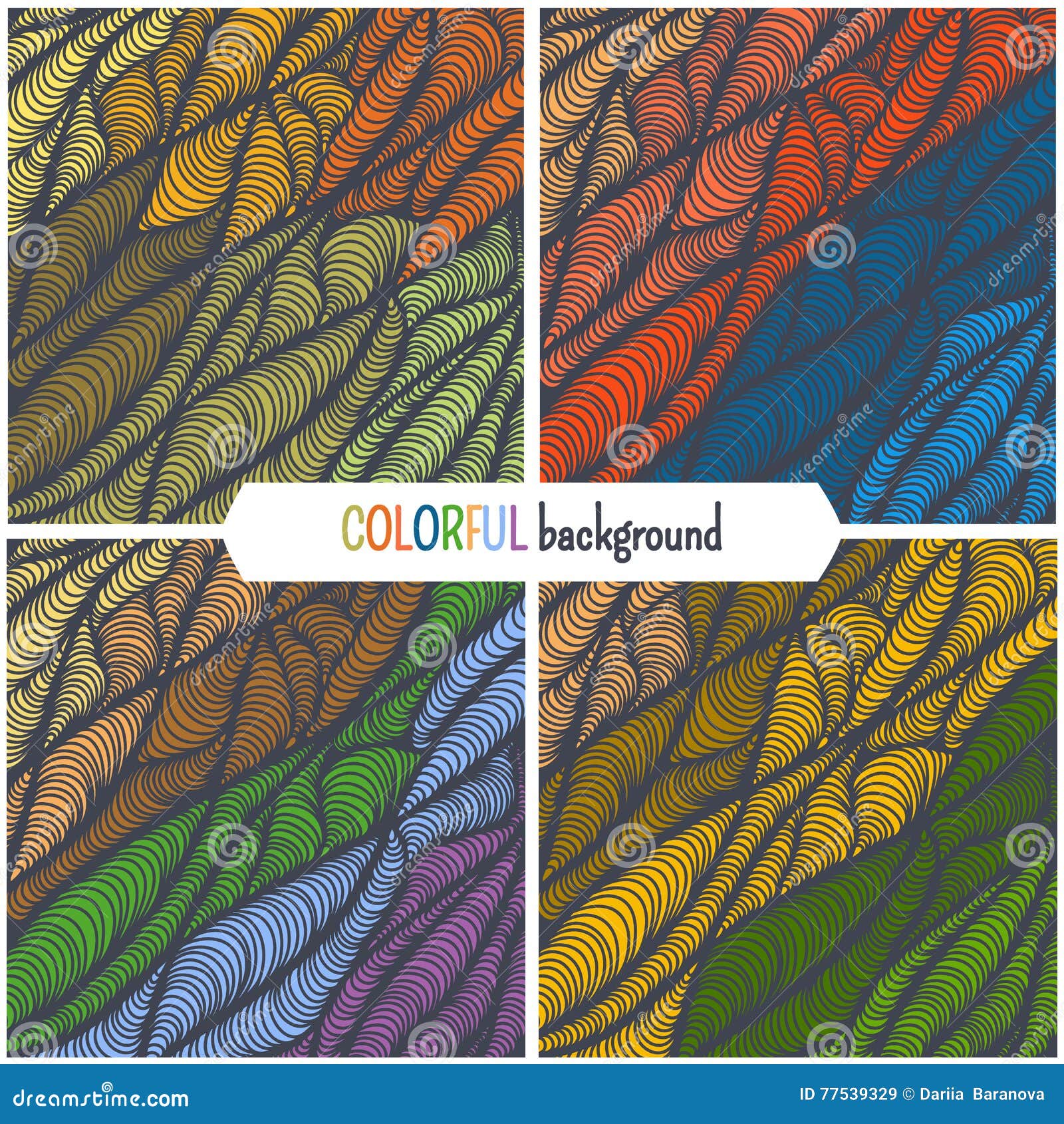 Hand-drawn waves texture stock vector. Illustration of curly - 77539329