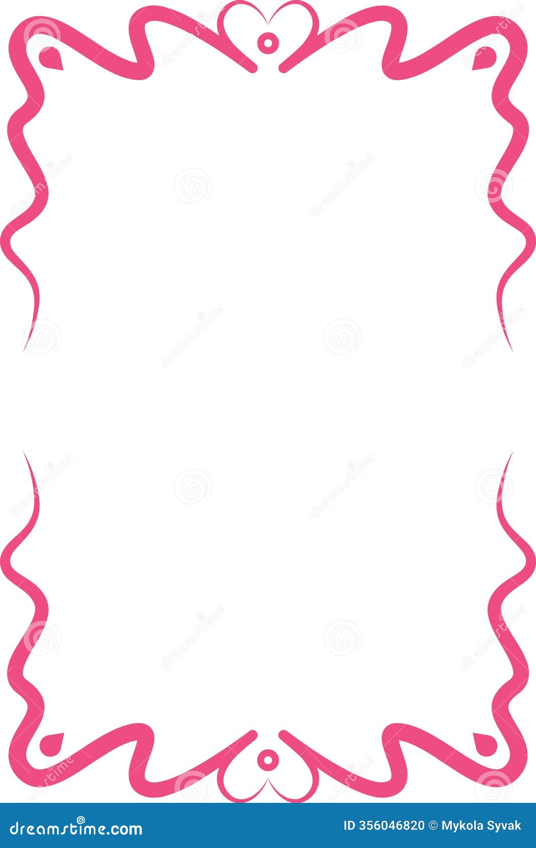 Hand Drawn Wavy Frame stock illustration. Illustration of collection ...