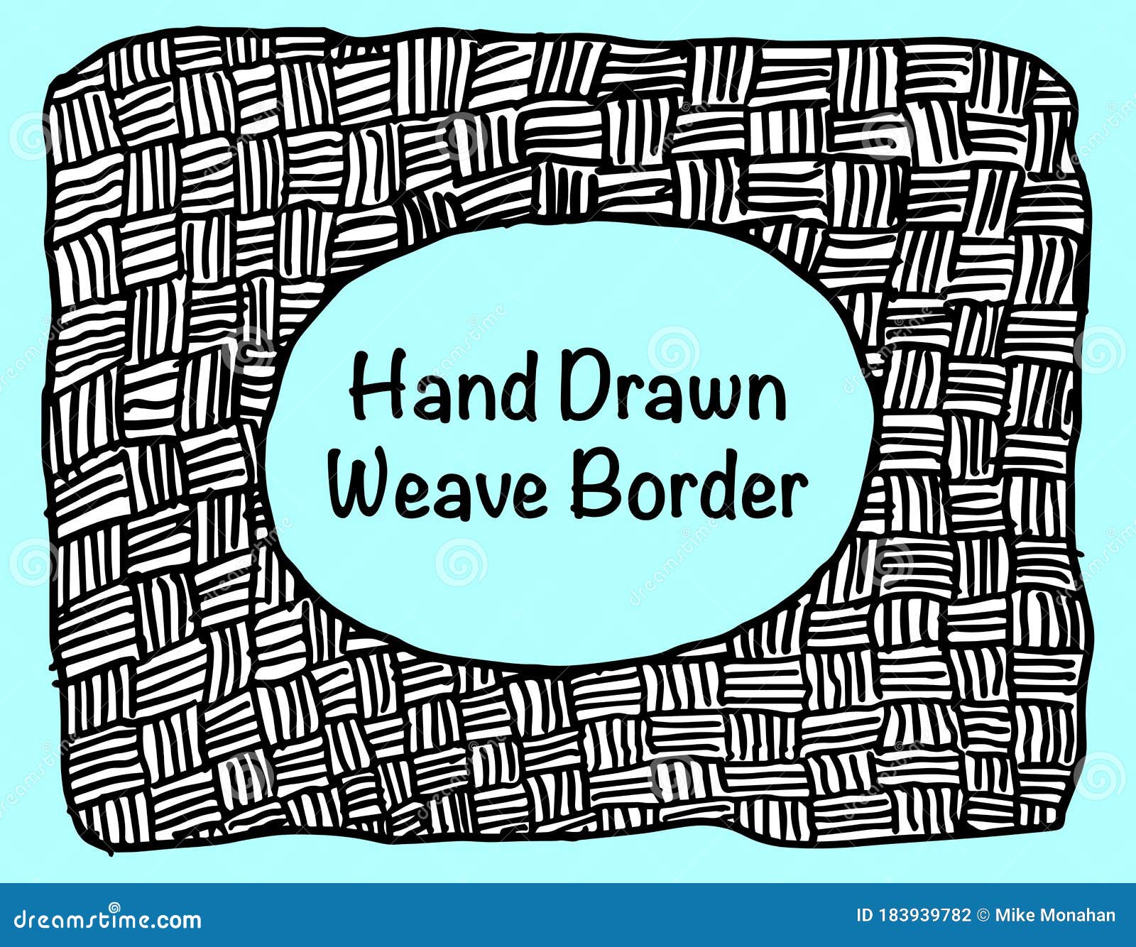 A Grungy Hand Drawn Weave Pattern Backgroun Stock Vector - Illustration ...