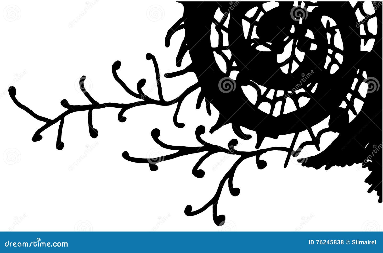 Hand Drawn Web Swirl Whirl Doodle Art Vector Stock Vector ...