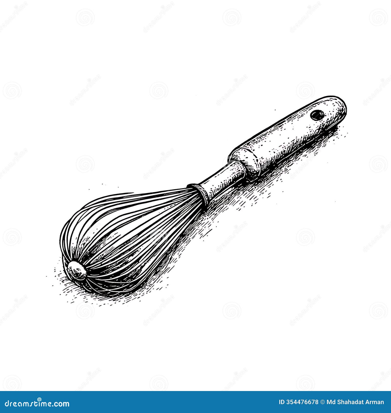 Hand-drawn Whisk Illustration Stock Illustration - Illustration of ...