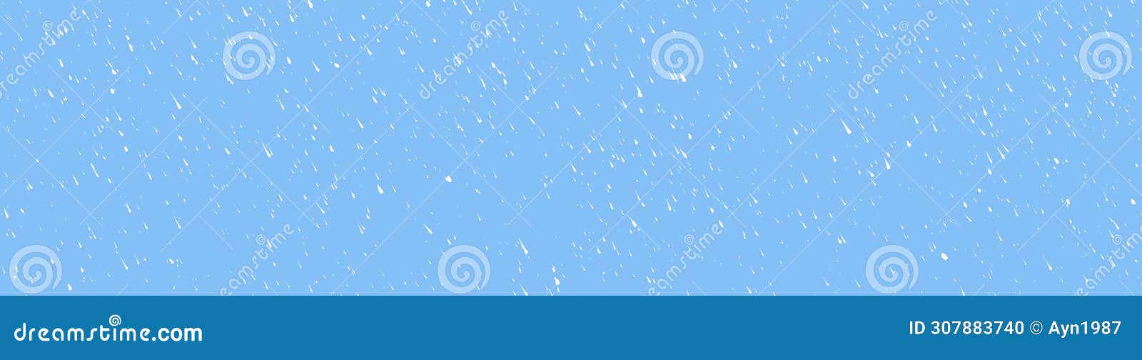 Hand-drawn White Diagonal Raindrop on Blue Background. Seamless Texture ...