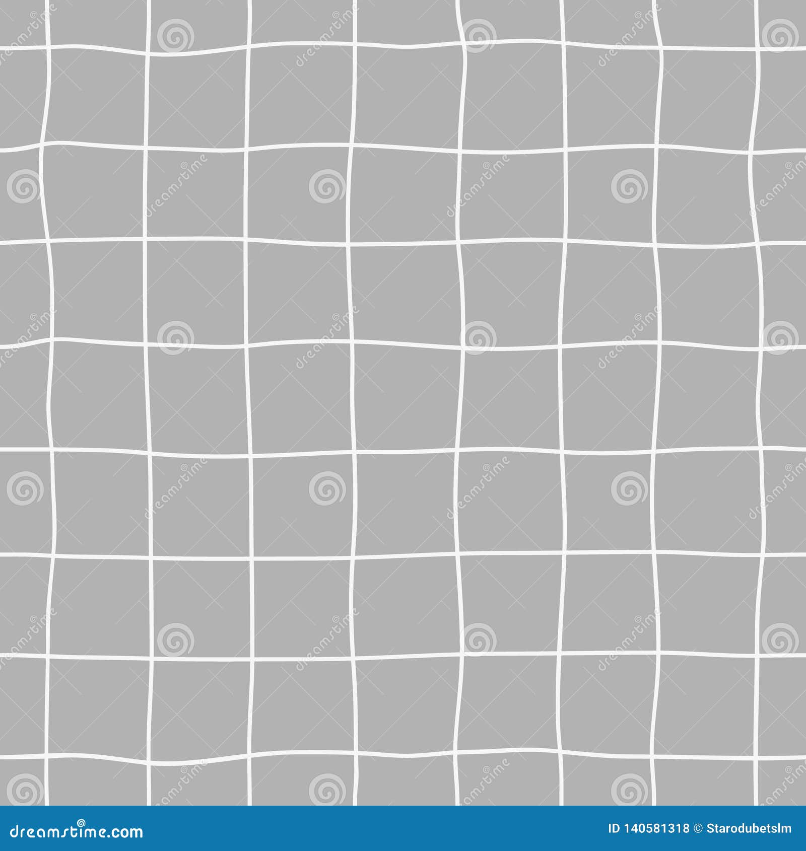 Hand Drawn White Grid on Grey Background. Stock Vector - Illustration ...