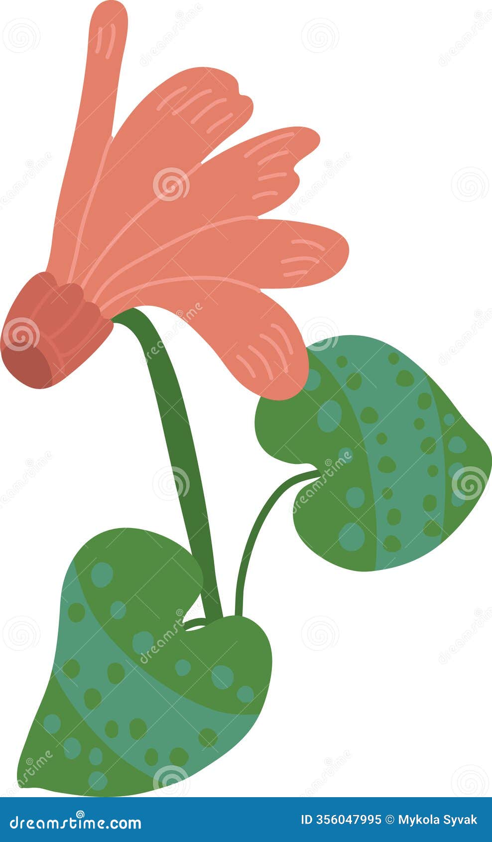 Hand Drawn Wildflower Branch Stock Illustration - Illustration of ...