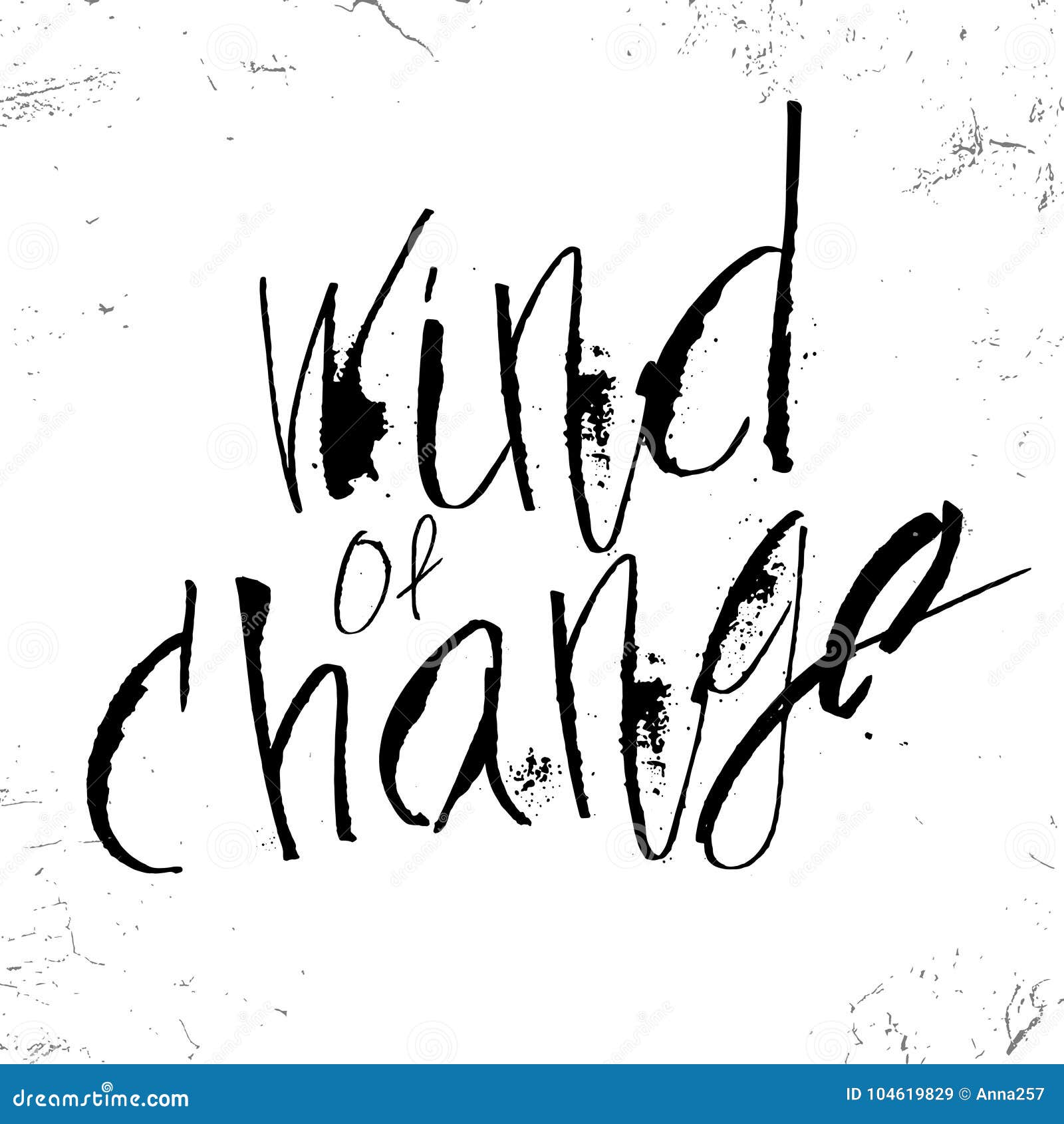 Wind of Change in Calligraphy Brush Stock Vector - Illustration of ...