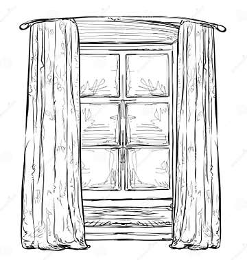 Hand drawn Windows sketch stock vector. Illustration of sketch - 72935896