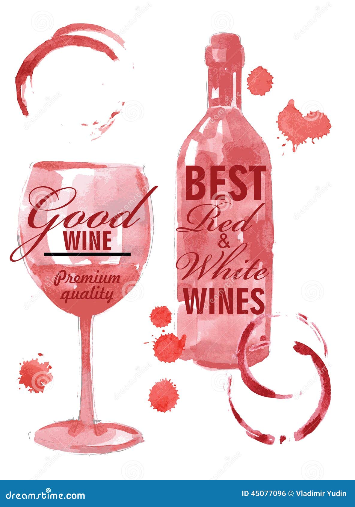 Hand drawn of wine banners stock vector. Illustration of beverage ...