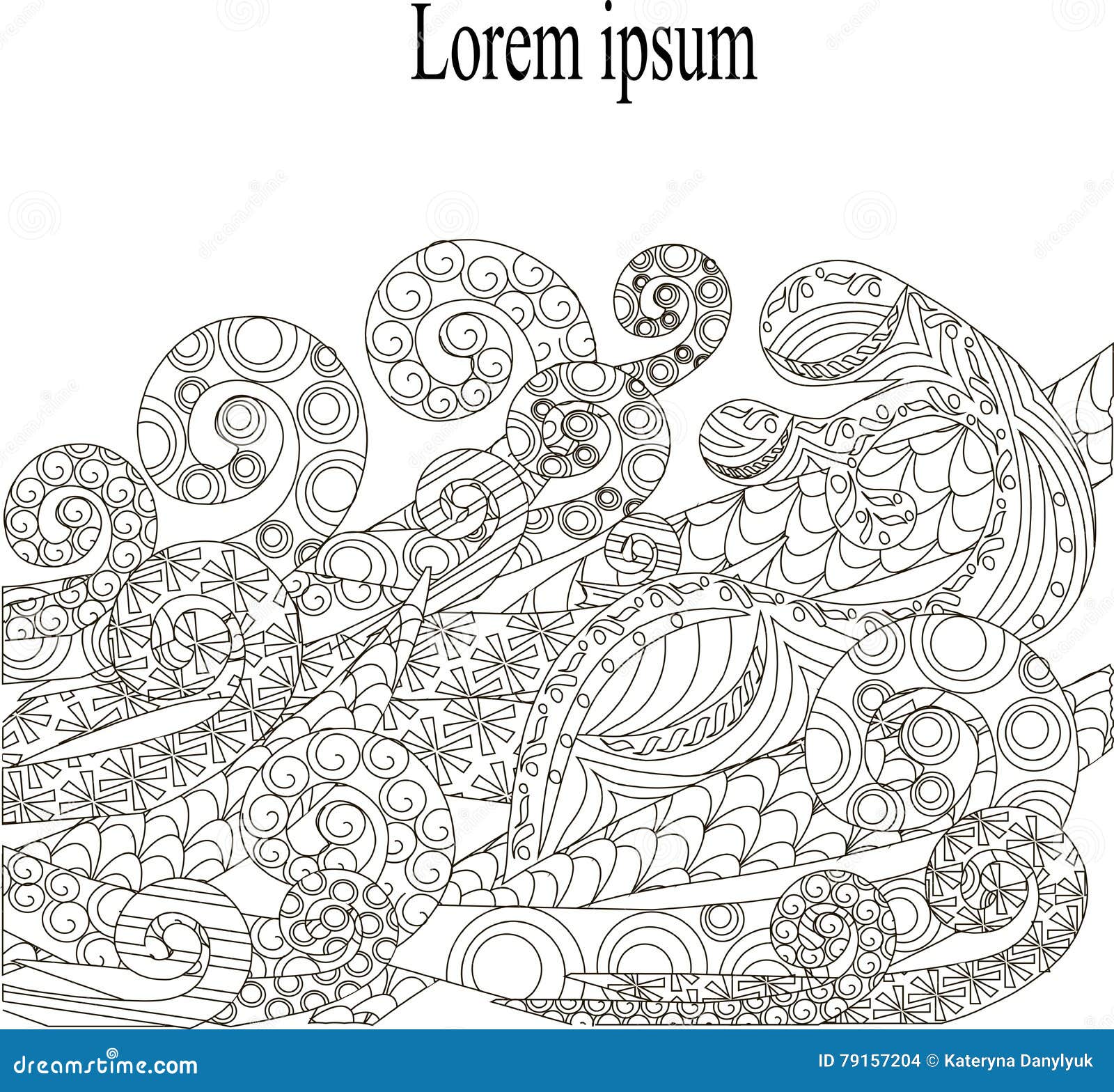 Hand Drawn Zentangle and Abstract Background Stock Vector ...